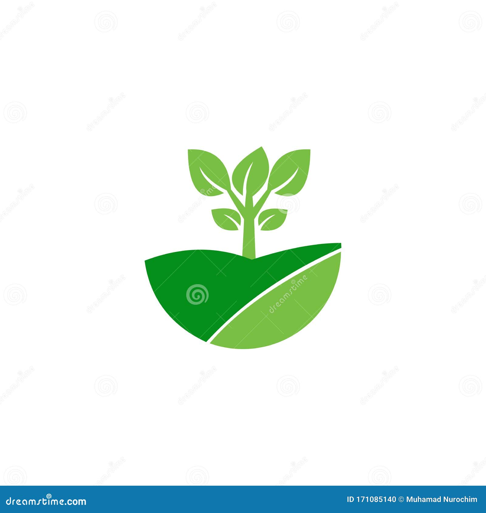 Simple Modern Agriculture Logo Design Vector Stock Vector ...