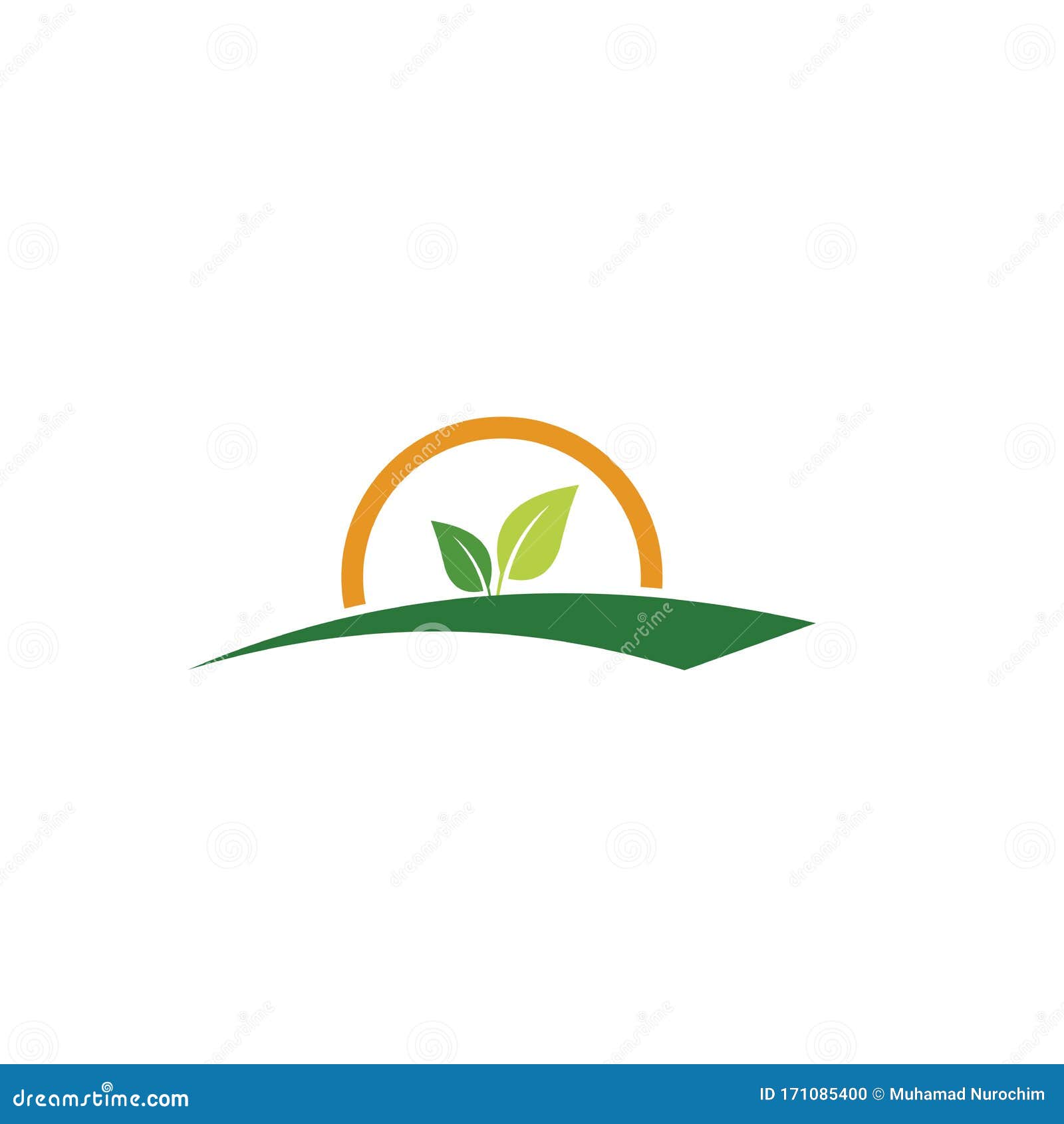 Simple Modern Agriculture Logo Design Vector Stock Vector ...