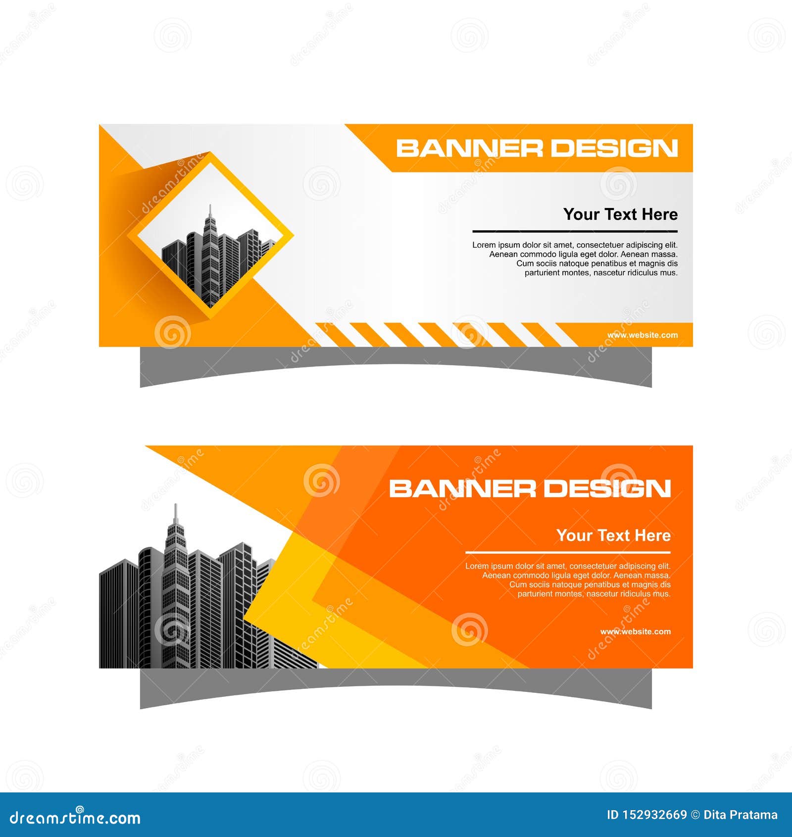 Modern Banner Design Template Collection. Stock Illustration ...