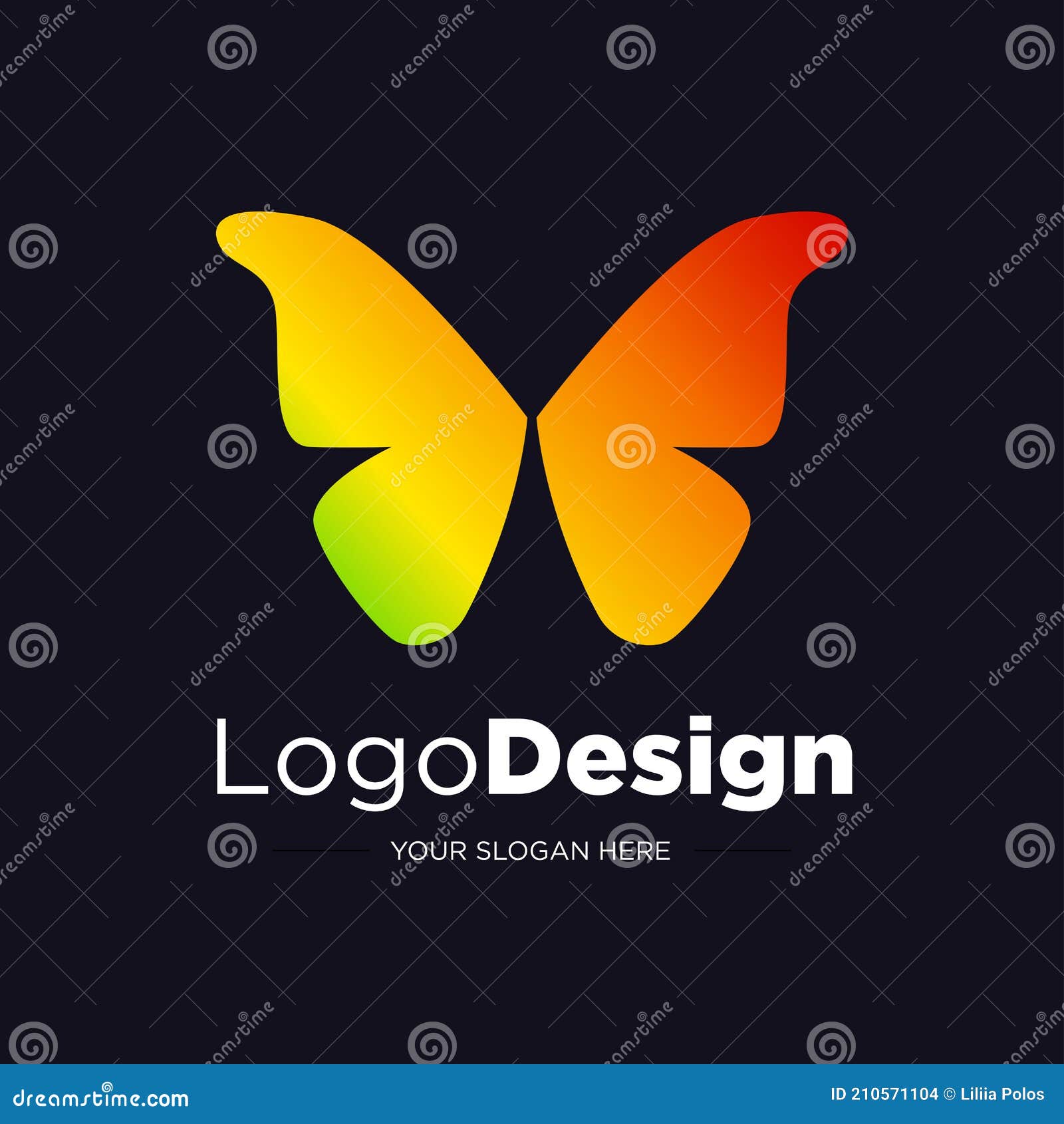 Simple Modern Butterfly Logo. Digital Butterfly. Transformation ...