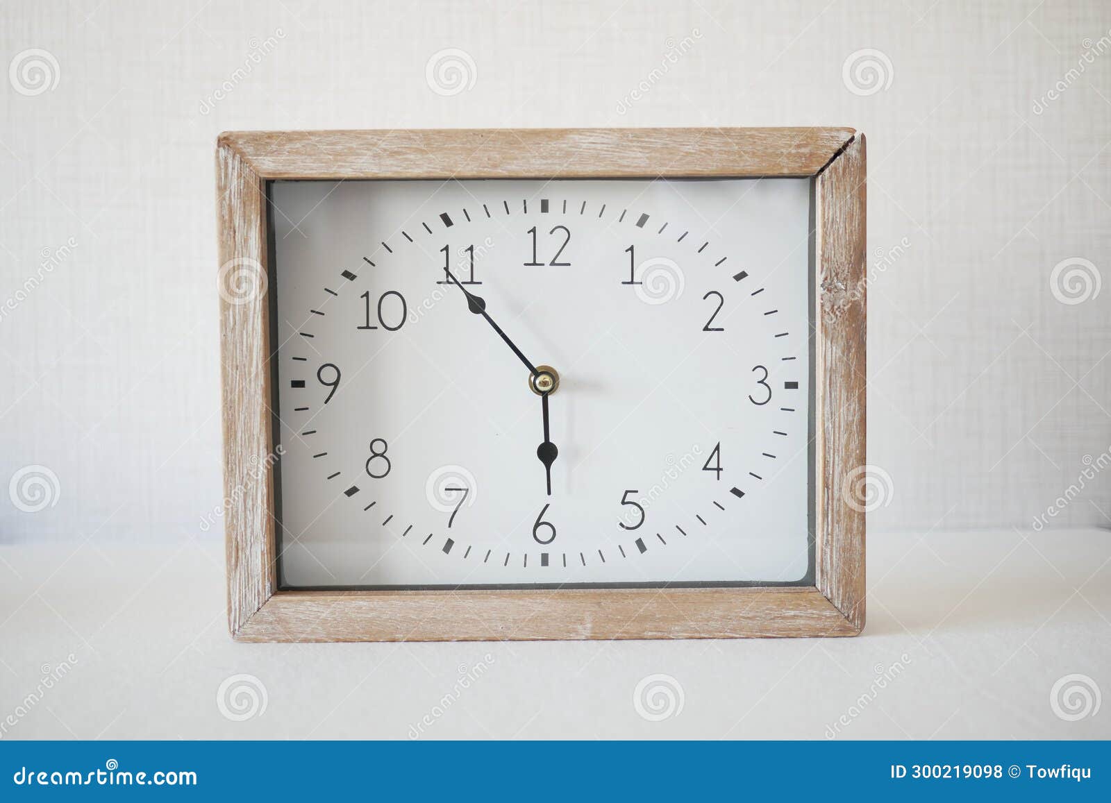 Simple Modern Clock on Table Stock Photo - Image of hour, moment: 300219098