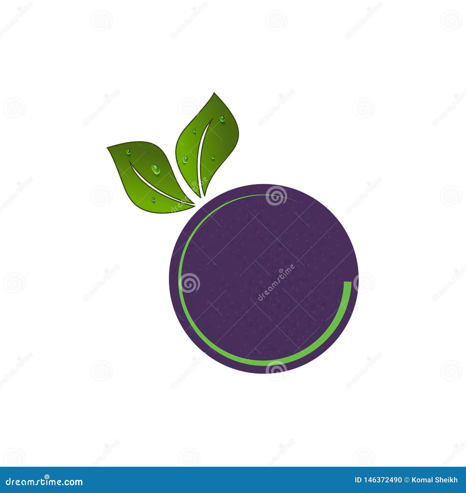 Creative Vector Fruit Logo Design Illustration Simple Minimal Stock ...