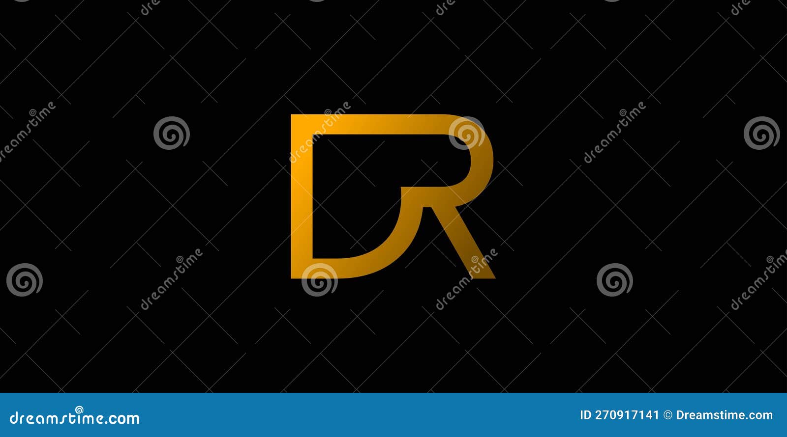 Modern DR Initials Logo Design Stock Vector - Illustration of company ...