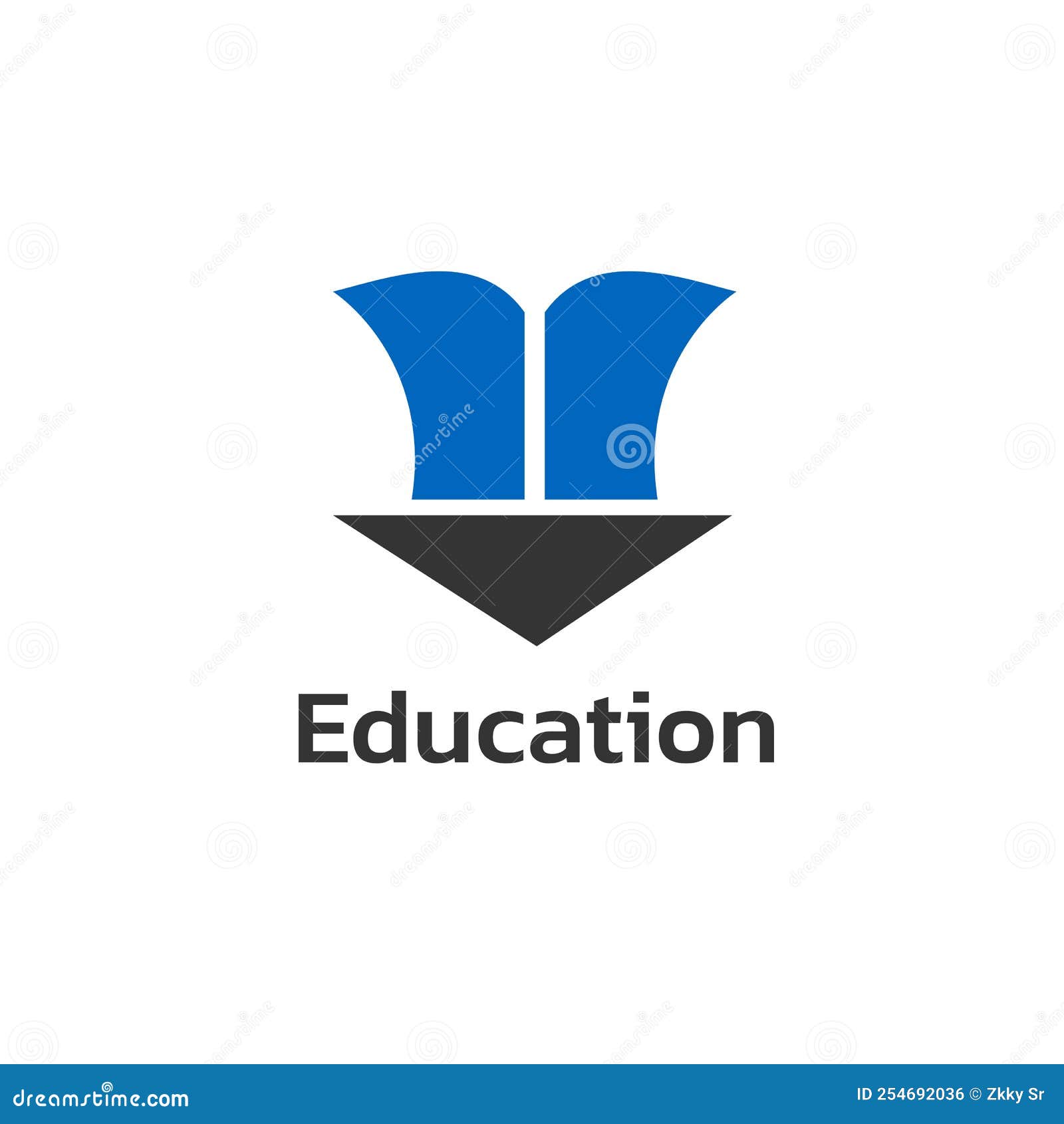Simple and Modern Educational Logo Stock Vector - Illustration of ...