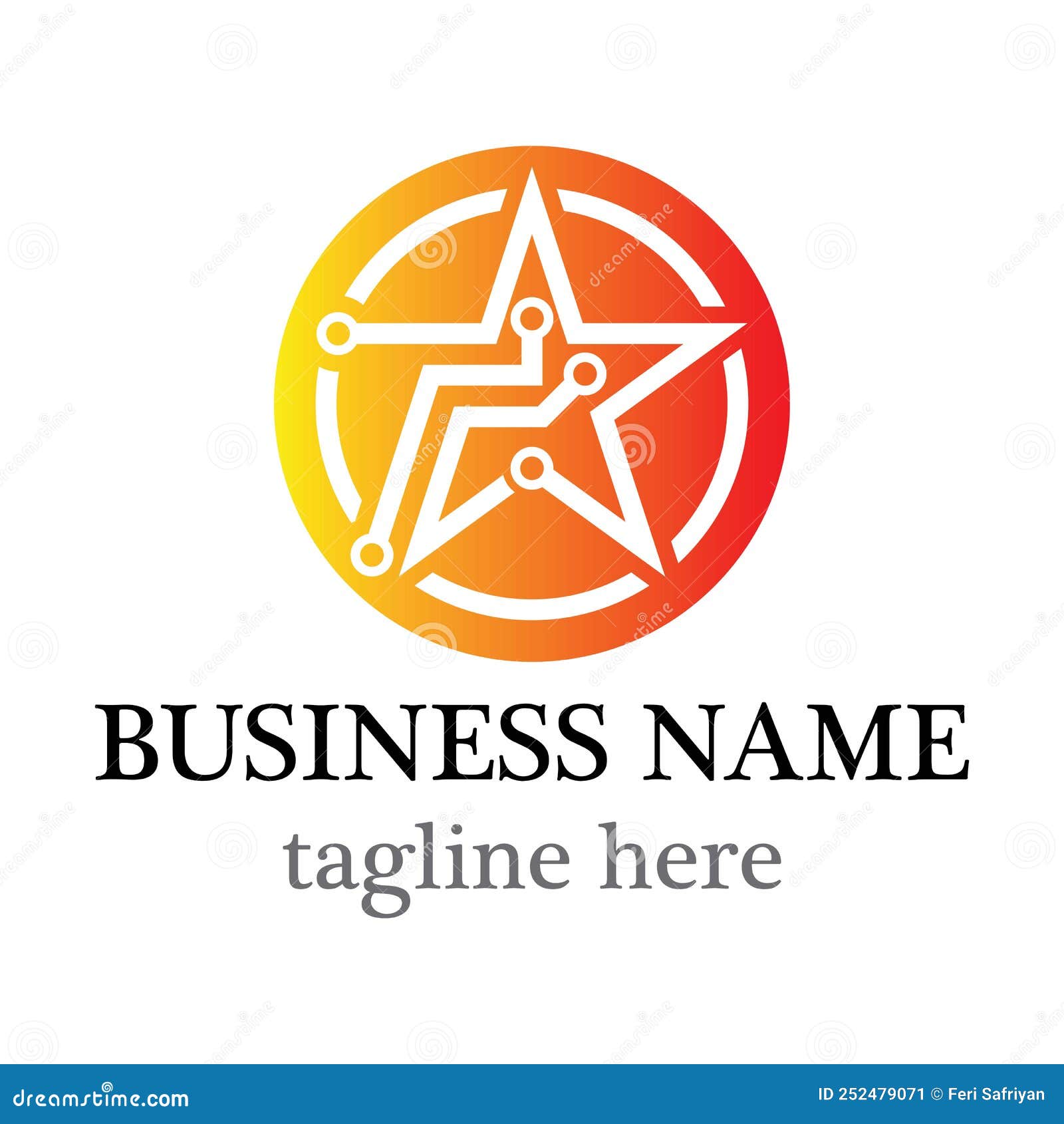 Star tech logo vector icon stock vector. Illustration of shape - 252479071