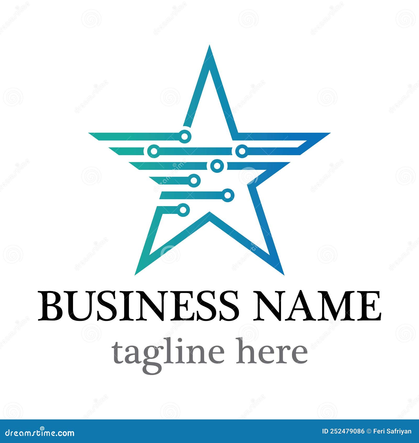 Star tech logo vector icon stock vector. Illustration of graphic ...