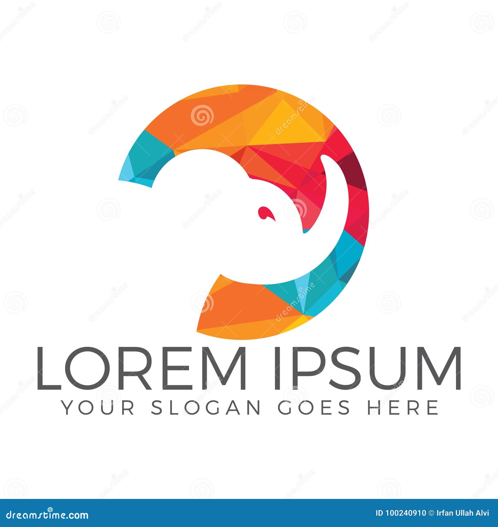 Simple Modern Elephant Logo Design. Stock Vector - Illustration of ...