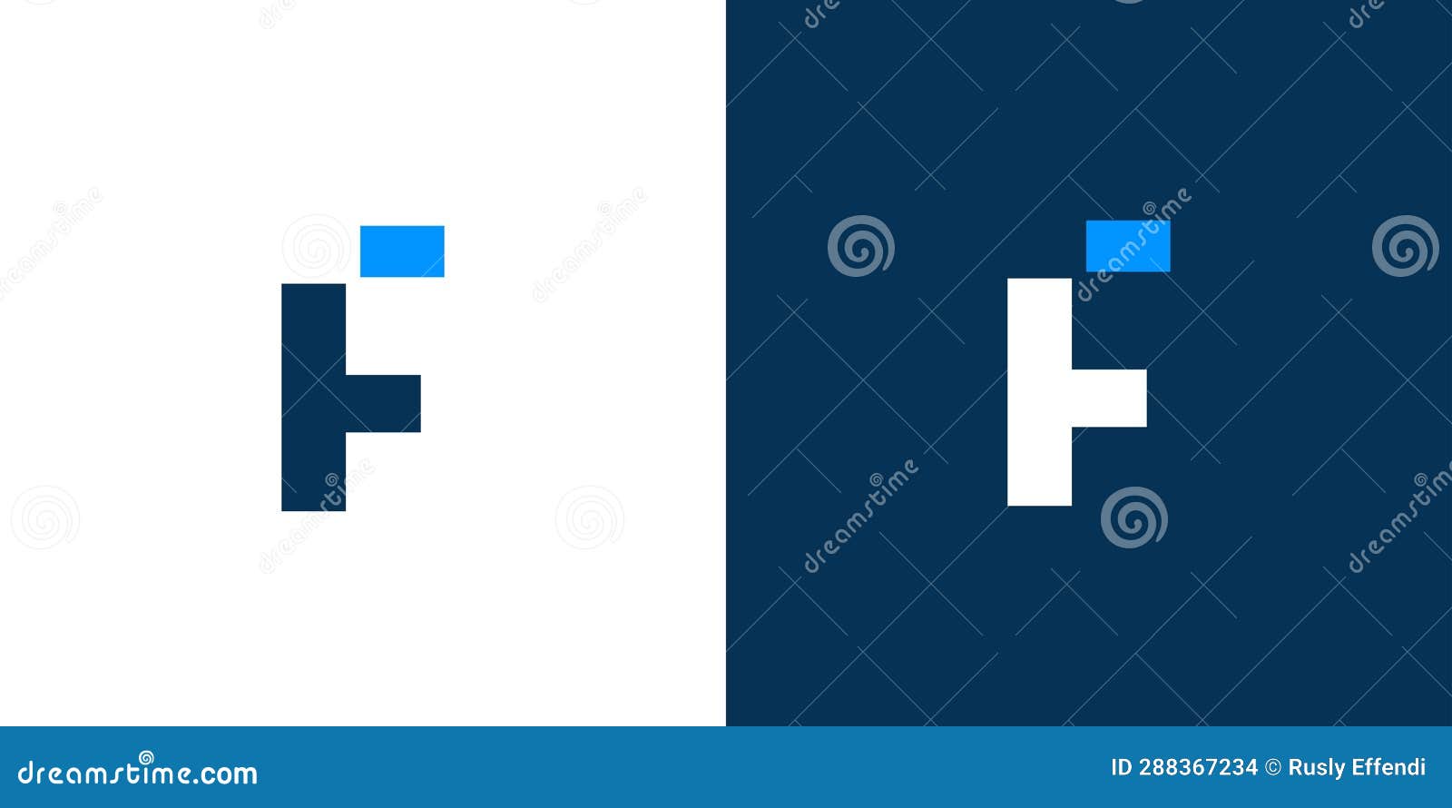 Modern and Unique F Logo Design Stock Illustration - Illustration of ...