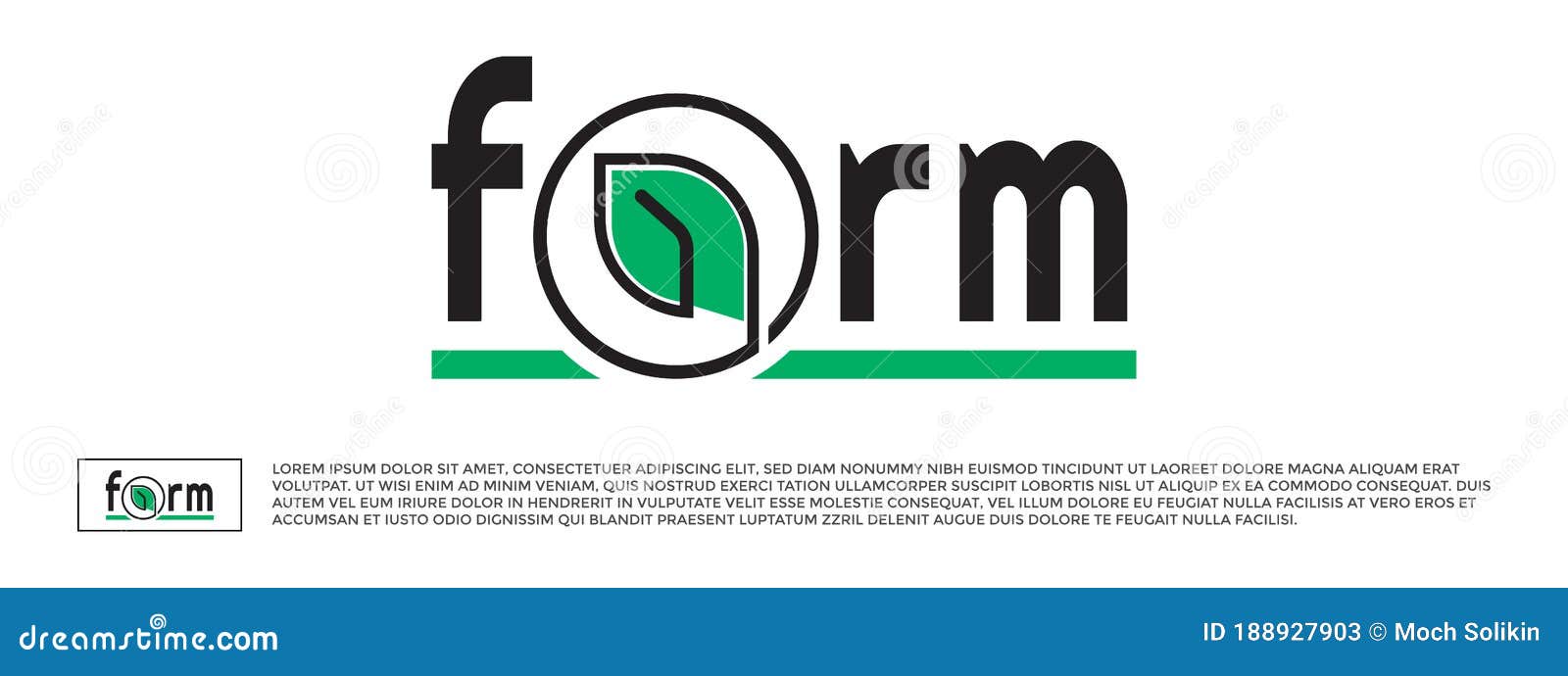 Simple Modern Farm Logo Design Stock Vector - Illustration of farm ...