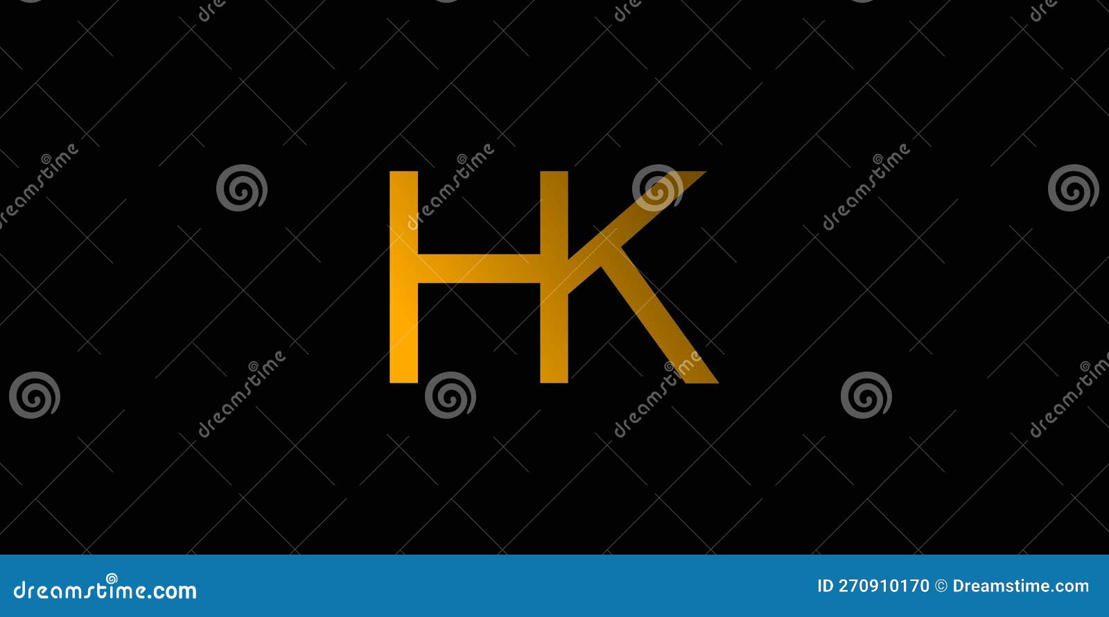 Simple HK Initials Logo Design Stock Vector - Illustration of corporate ...