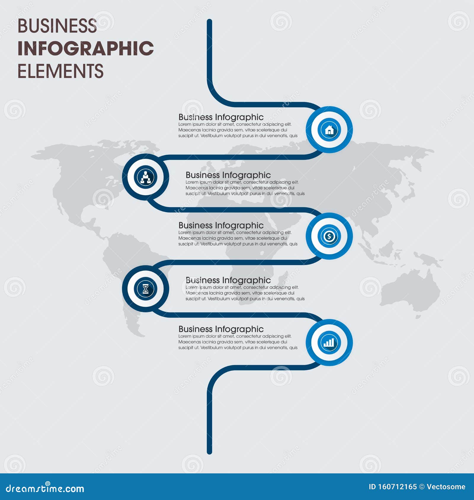 Simple Modern Infographics Template Options. Vector Infographic Element ...