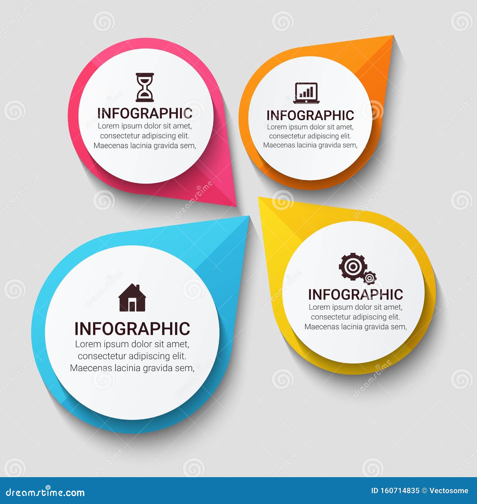 Simple Modern Infographics Template. Vector Infographic Element ...