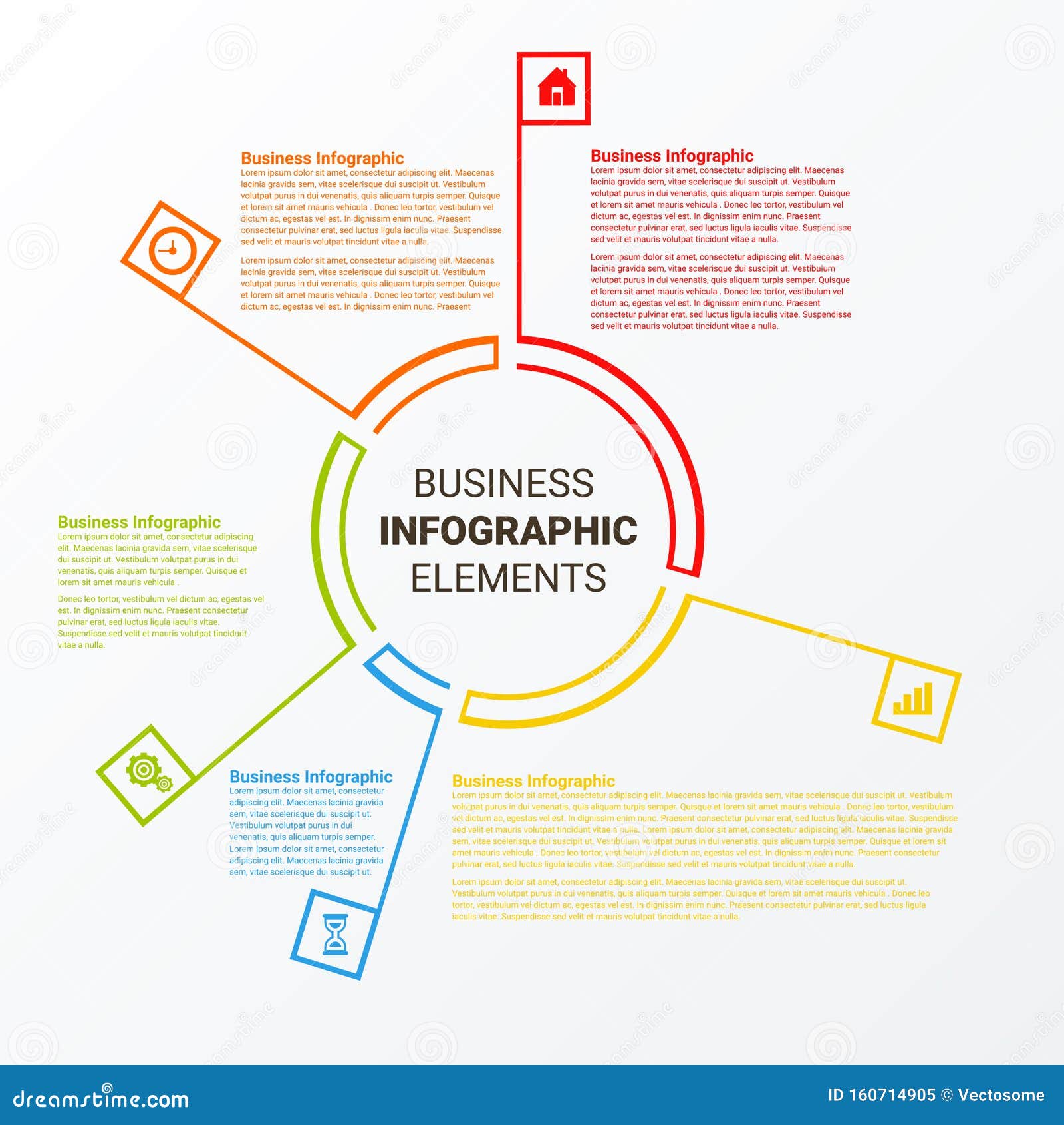 Simple Modern Infographics Template. Vector Infographic Element ...