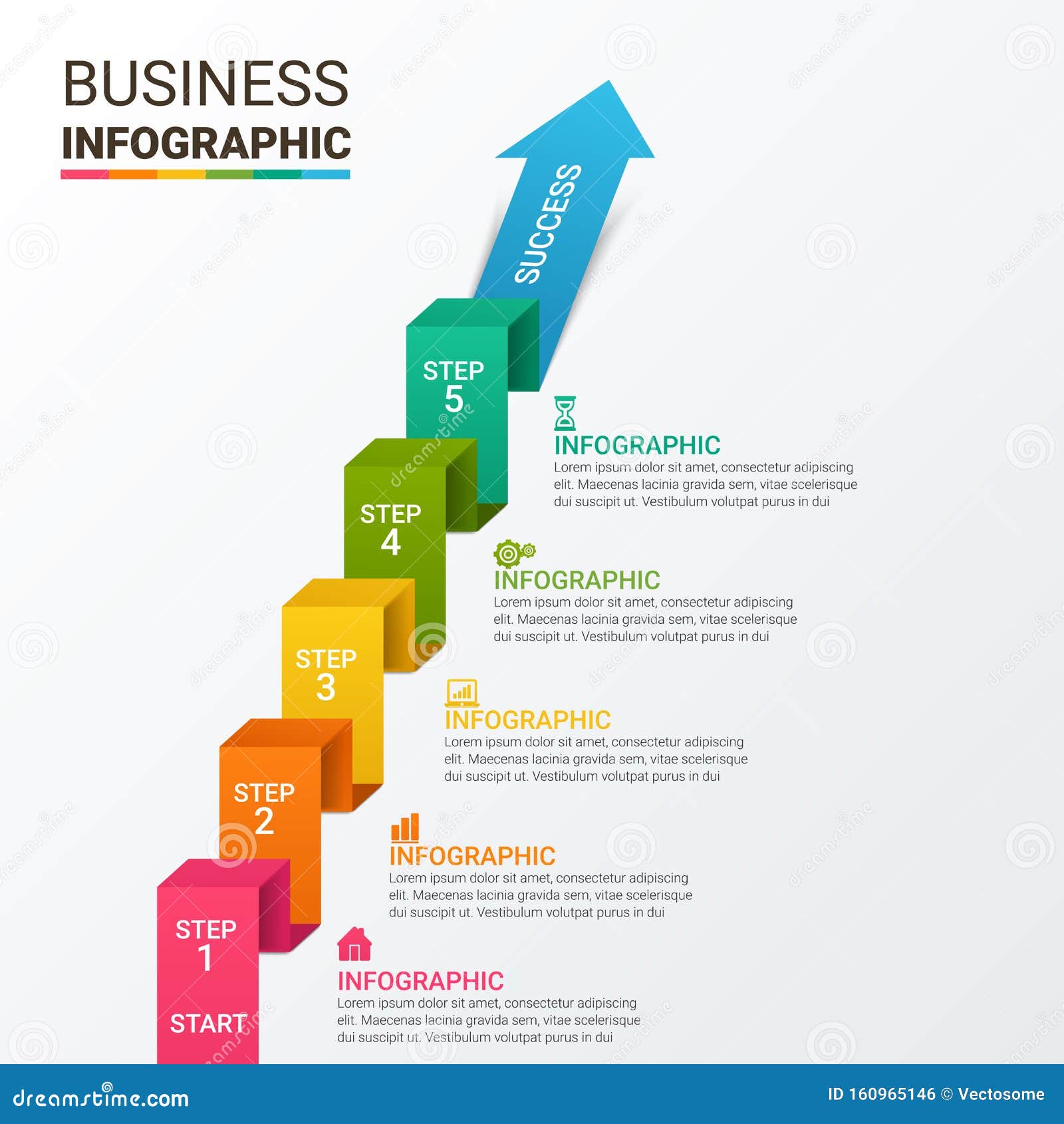 Simple Modern Infographics Template. Vector Infographic Element ...