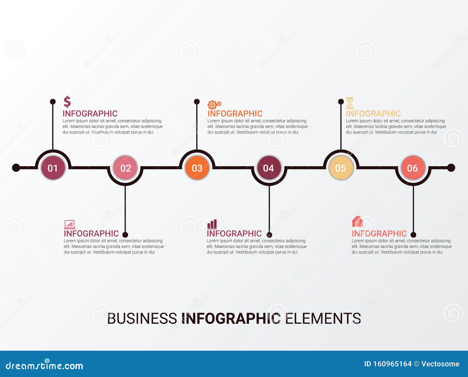 Simple Modern Infographics Template. Vector Infographic Element ...