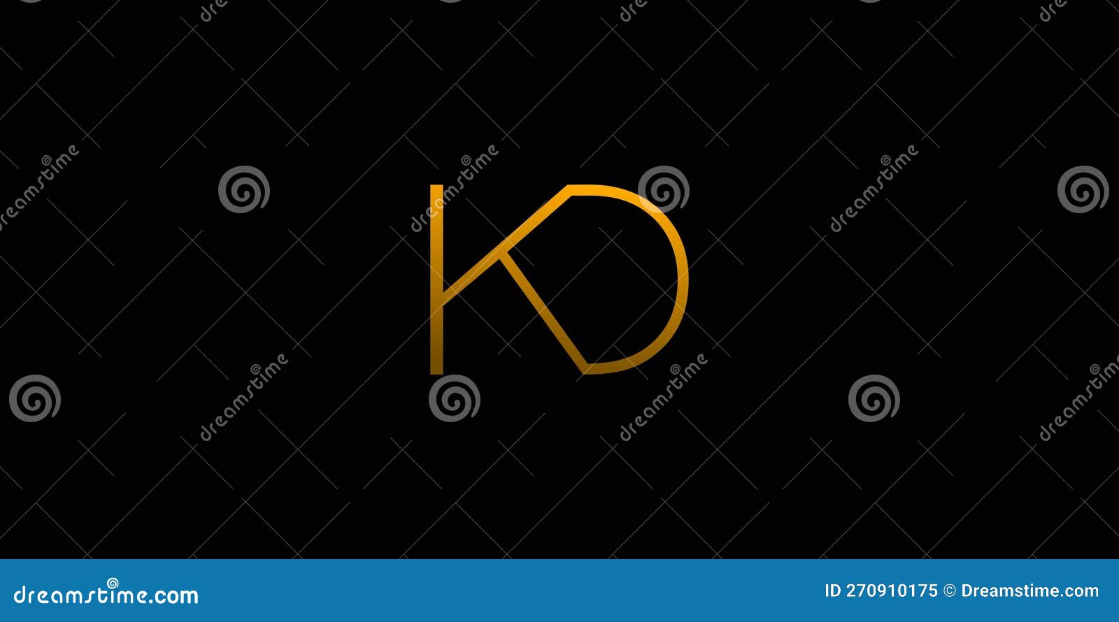 Modern KD Initials Logo Design Stock Vector - Illustration of logo ...