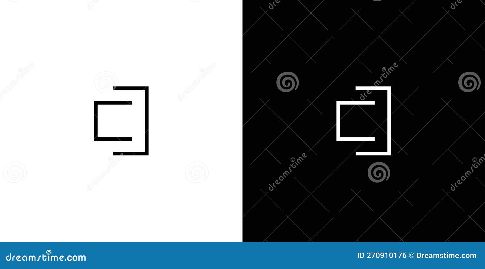 Simple and Modern Letter CD Initials Logo Design Stock Vector ...