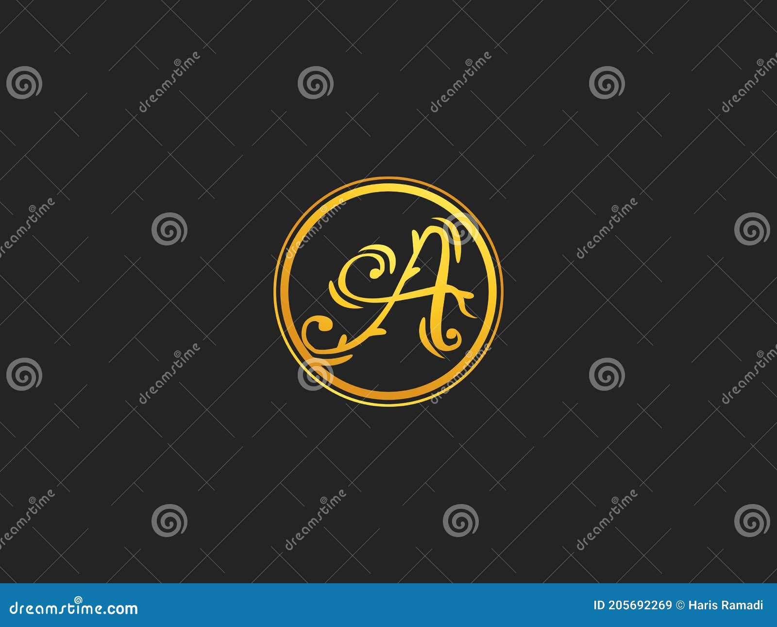 Simple and Modern a Letter Logo with Modification Stock Vector ...