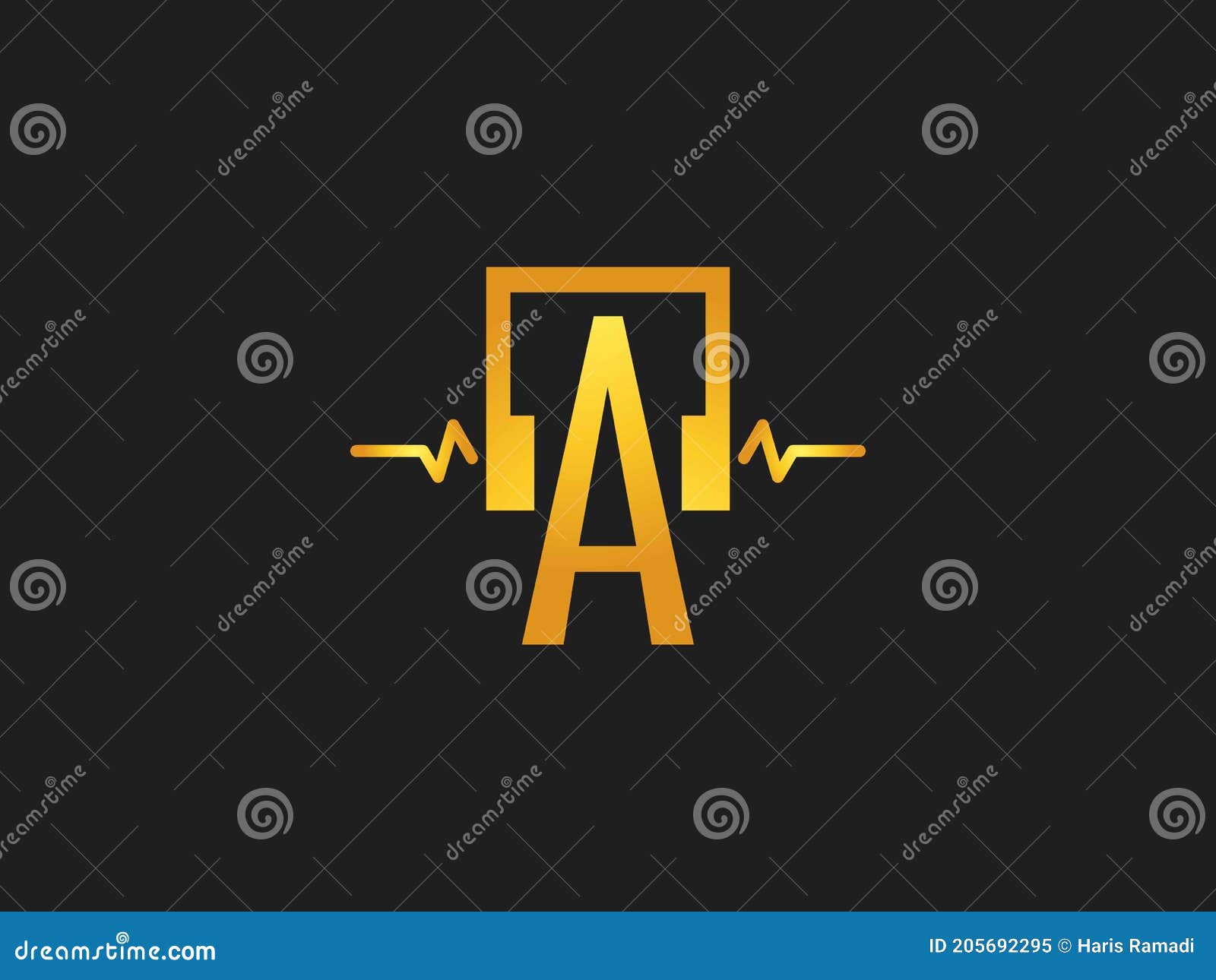 Simple and Modern a Letter Logo with Modification Stock Vector ...