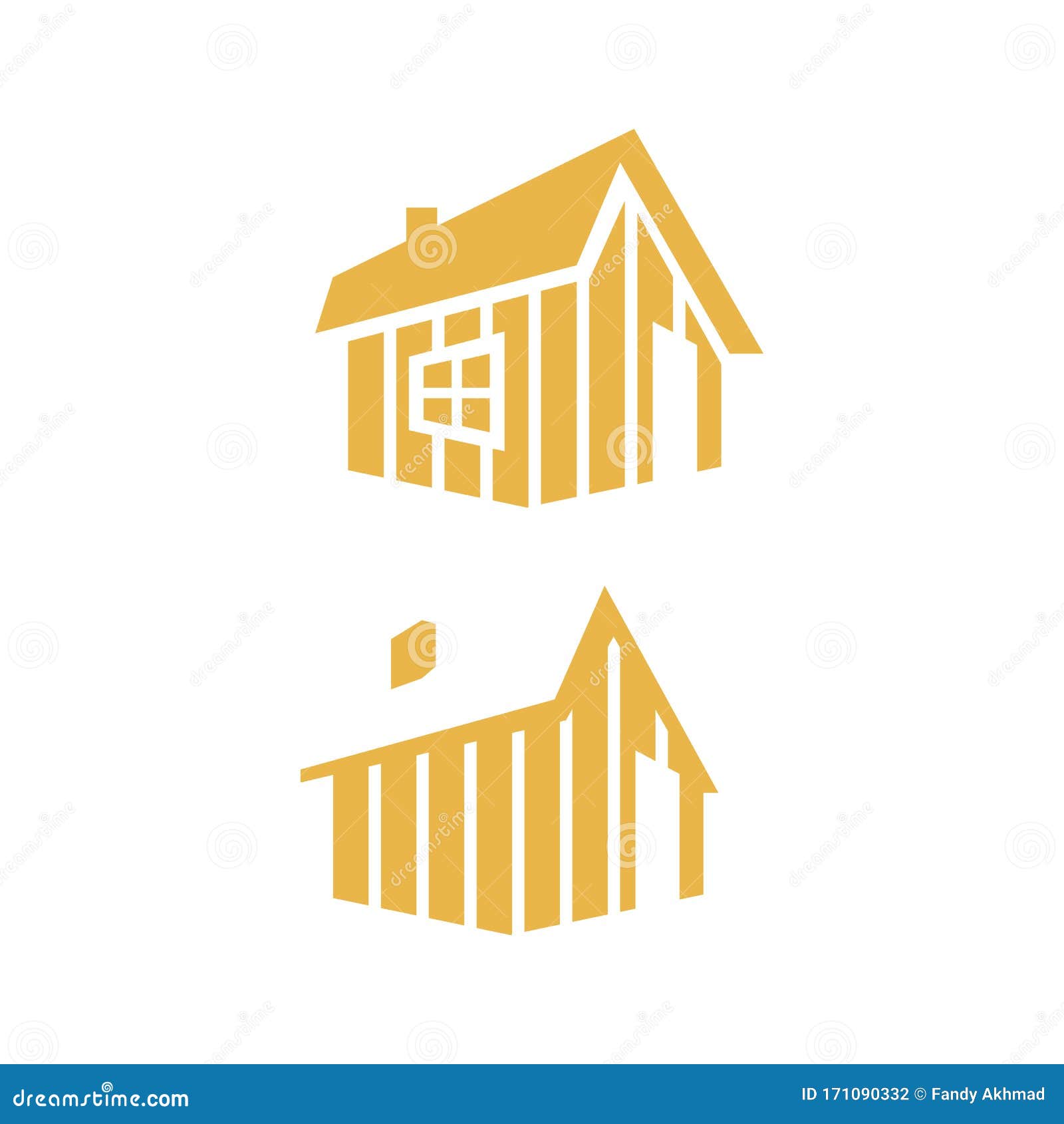 Simple Modern Log Woods Cabin Logo Design Vector Illustration Stock ...