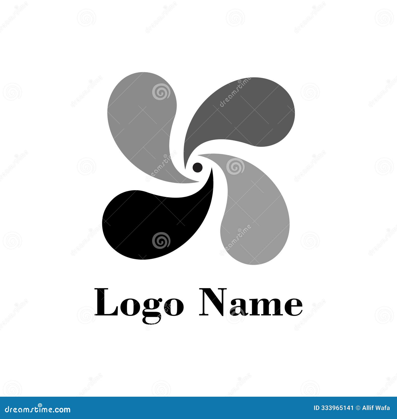 Simple Modern Logo Design Company Stock Illustration - Illustration of ...