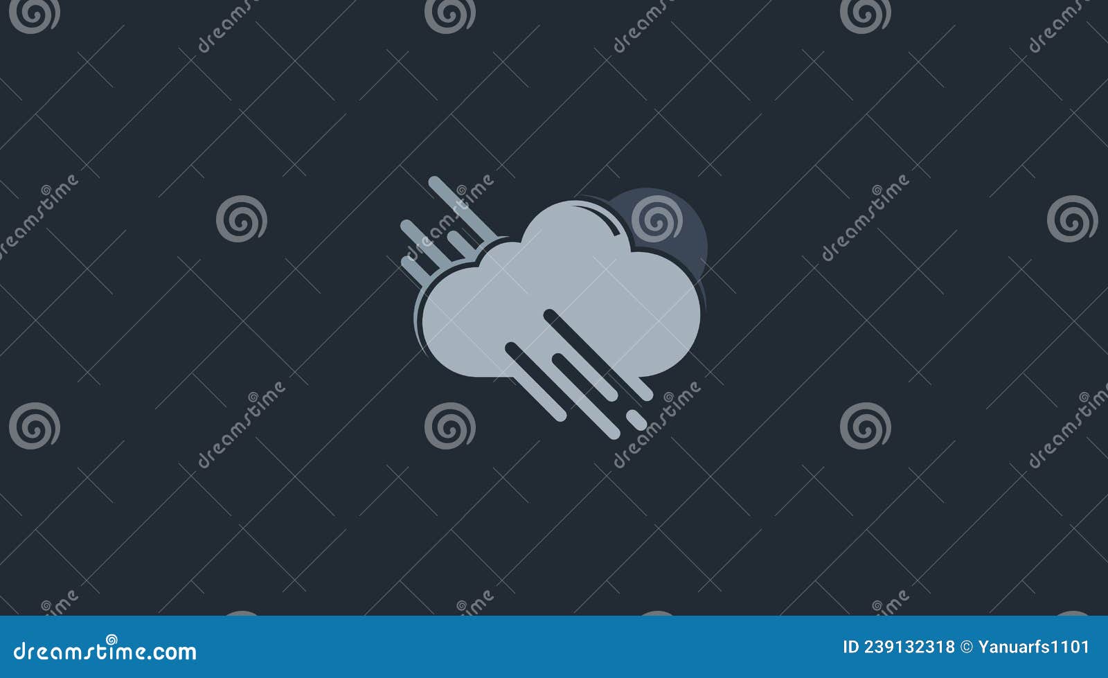 Simple and Modern Logo Design of Rain Logo Concept Stock Vector ...