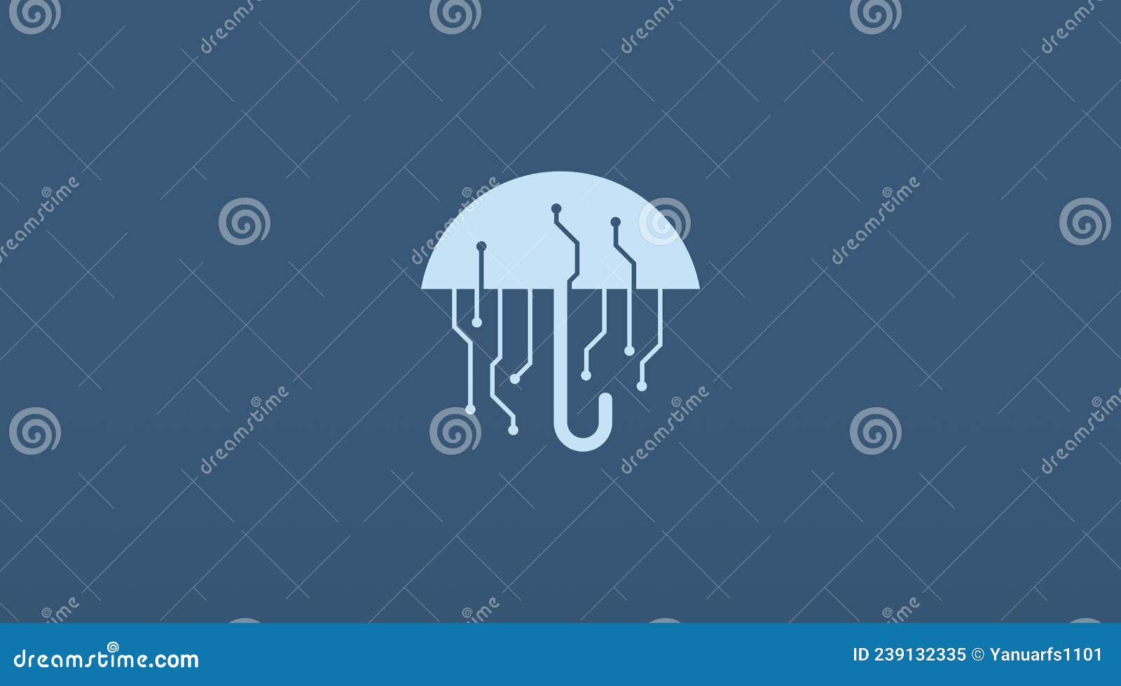 Simple and Modern Logo Design of Rain Logo Concept Stock Vector ...