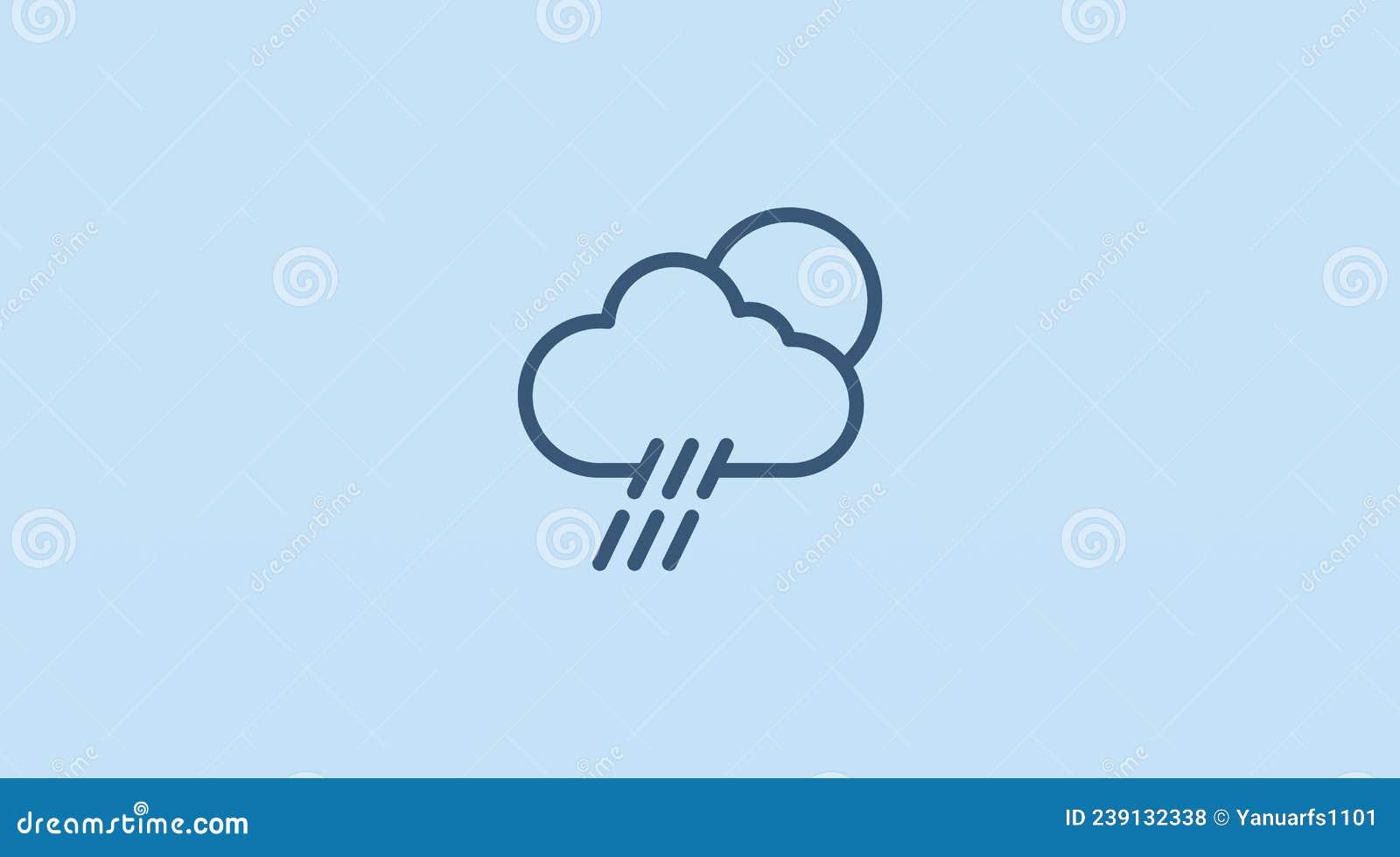 Simple and Modern Logo Design of Rain Logo Concept Stock Vector ...