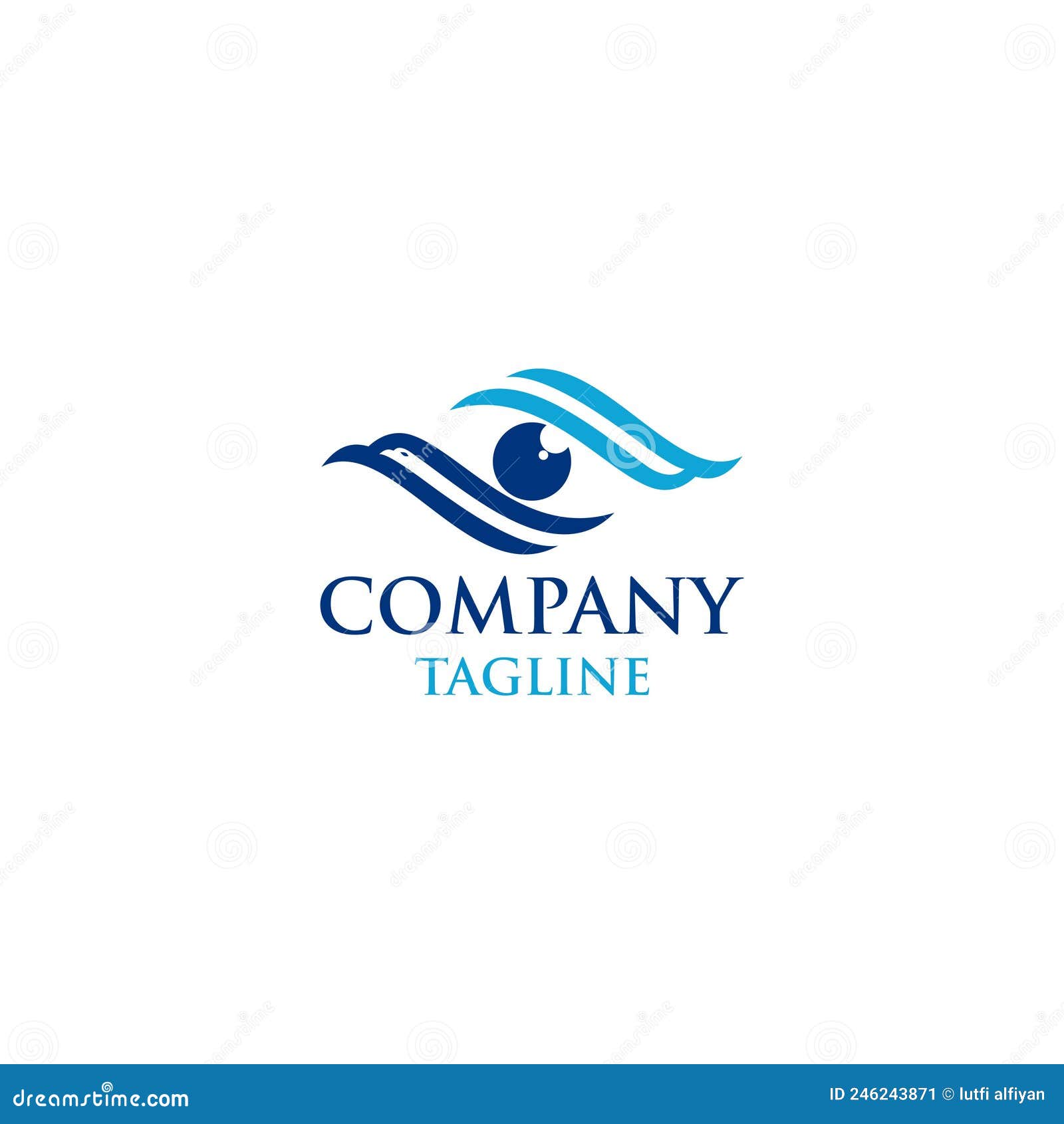 Creative and Modern Eagle Eye Logo Design Template Stock Vector ...