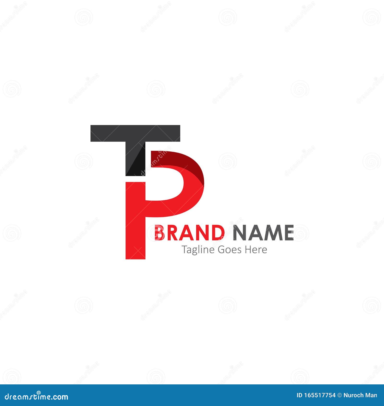 Simple and Modern Logo of Letter TP for Business Vector Design. Stock ...