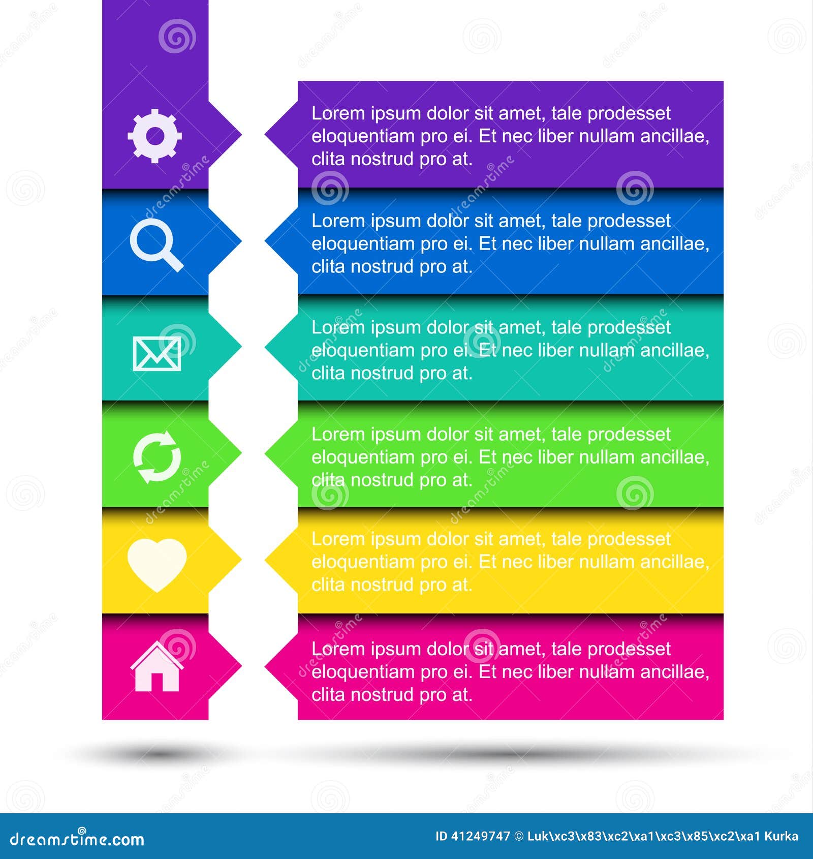 Simple Modern Navigation Banner Stock Vector - Illustration of graphic ...