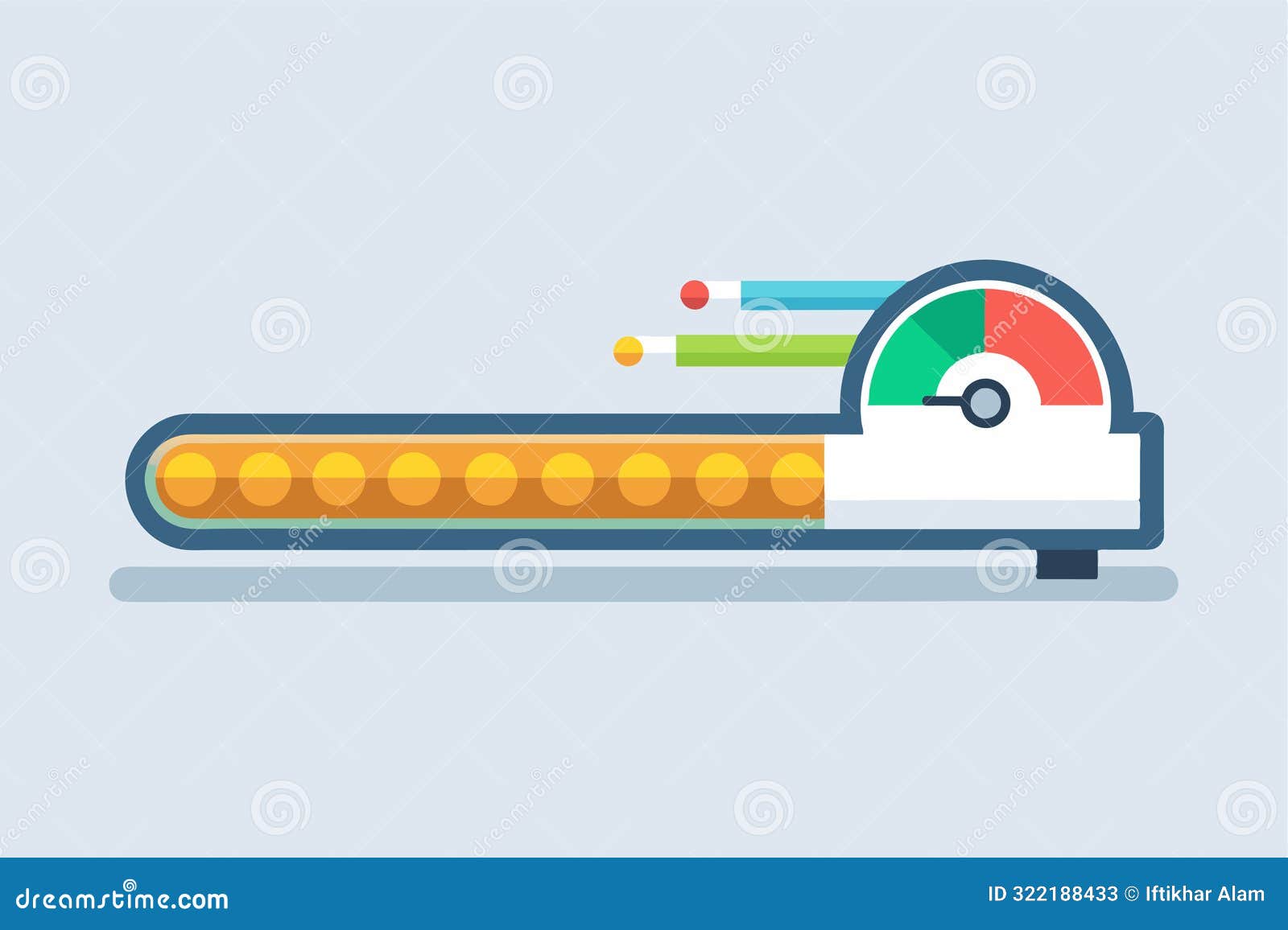 A Simple, Modern Progress Indicator with a Bar and Gauge, Progress ...