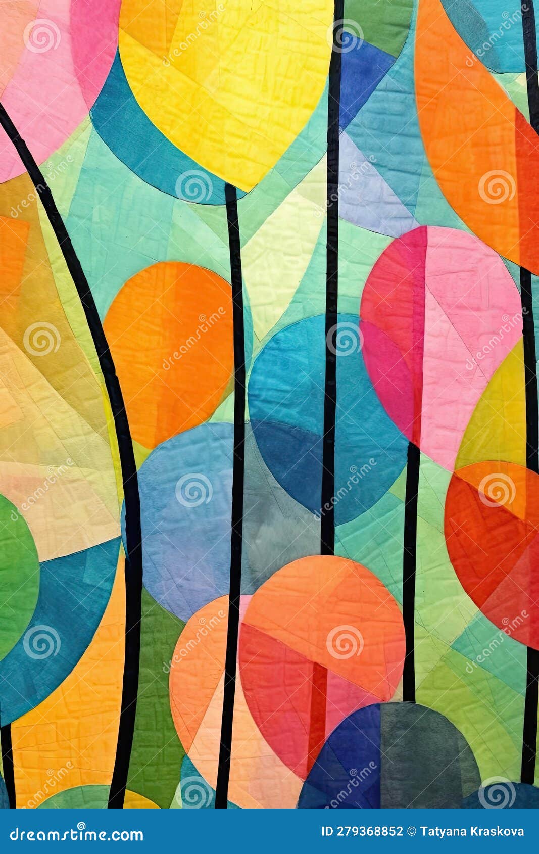 Simple Modern Shapes Boho Art Stock Illustration - Illustration of wall ...