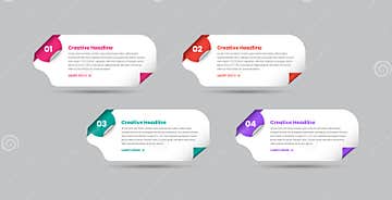 Simple Modern Step or Process Overview Infographic Layout with Page ...