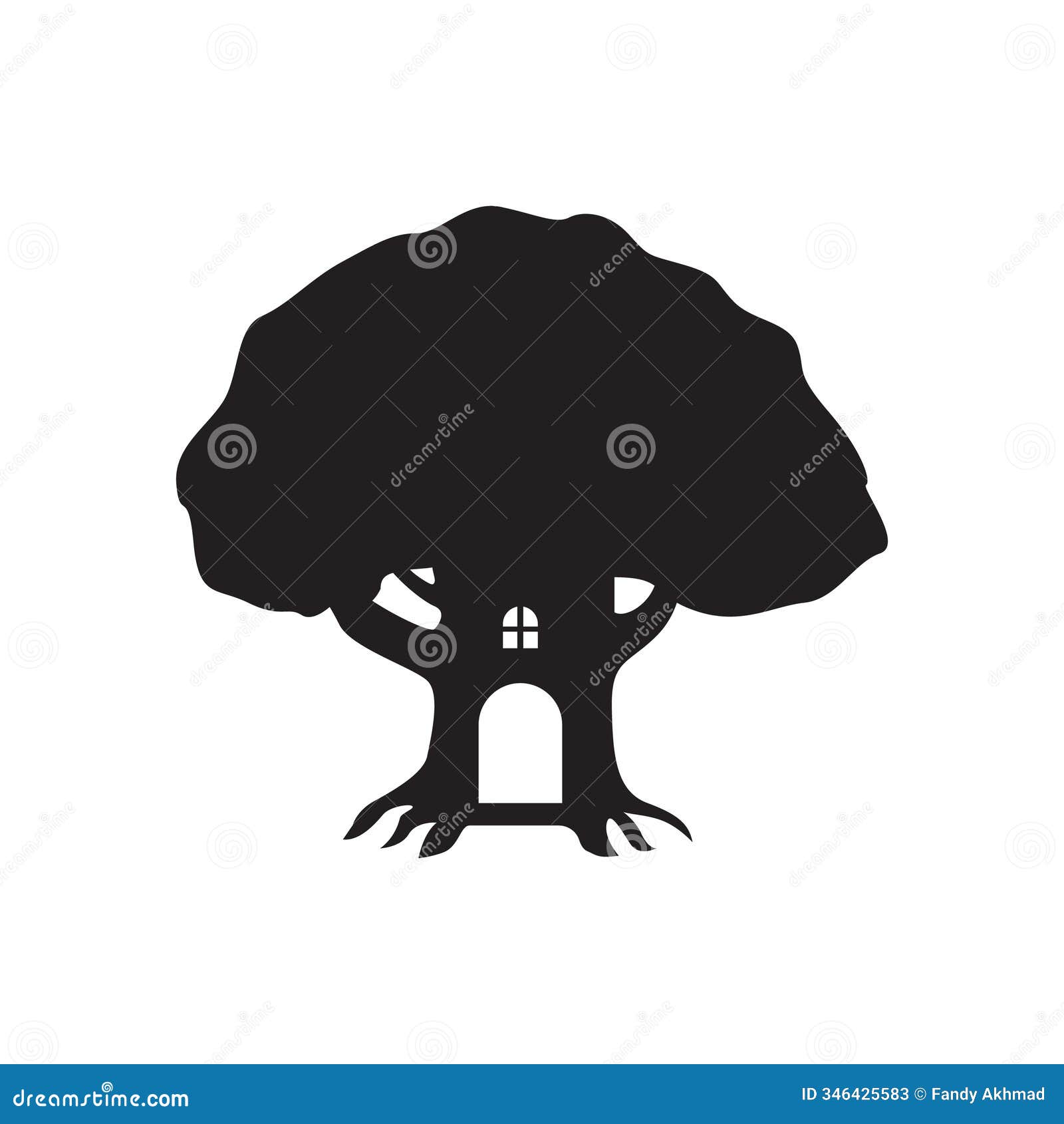 Simple Modern Treehouse Logo Design Vector Illustration Stock Vector ...