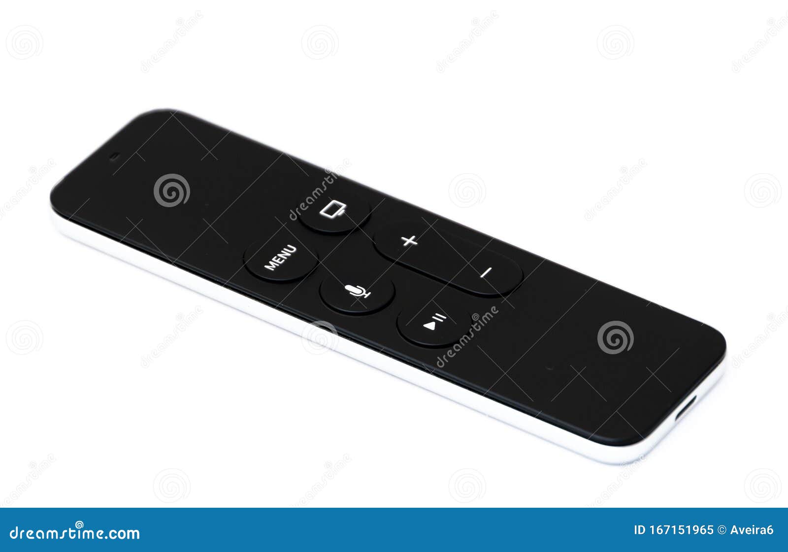 Simple and Modern TV Remote Control with Six Buttons and Touch Surface ...