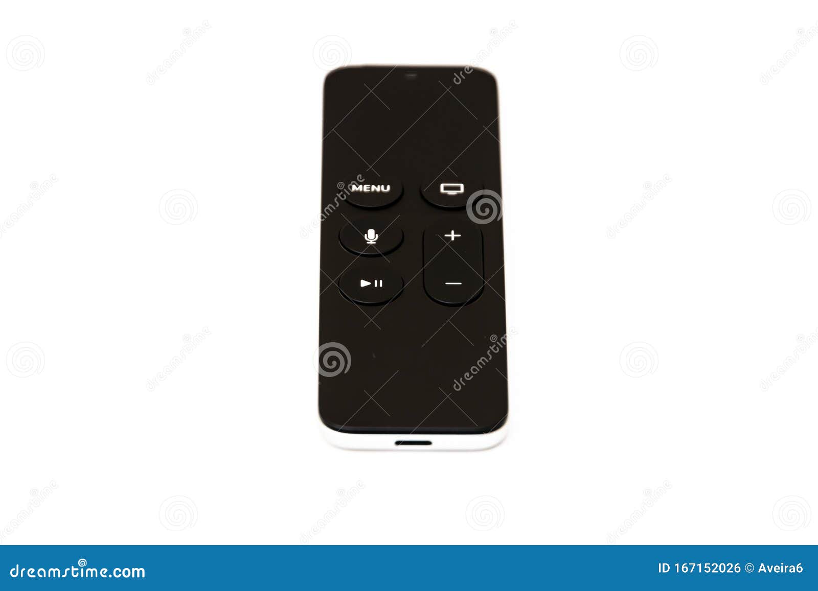 Simple and Modern TV Remote Control with Six Buttons and Touch Surface ...
