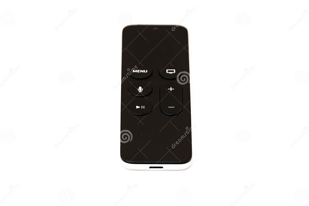 Simple and Modern TV Remote Control with Six Buttons and Touch Surface ...