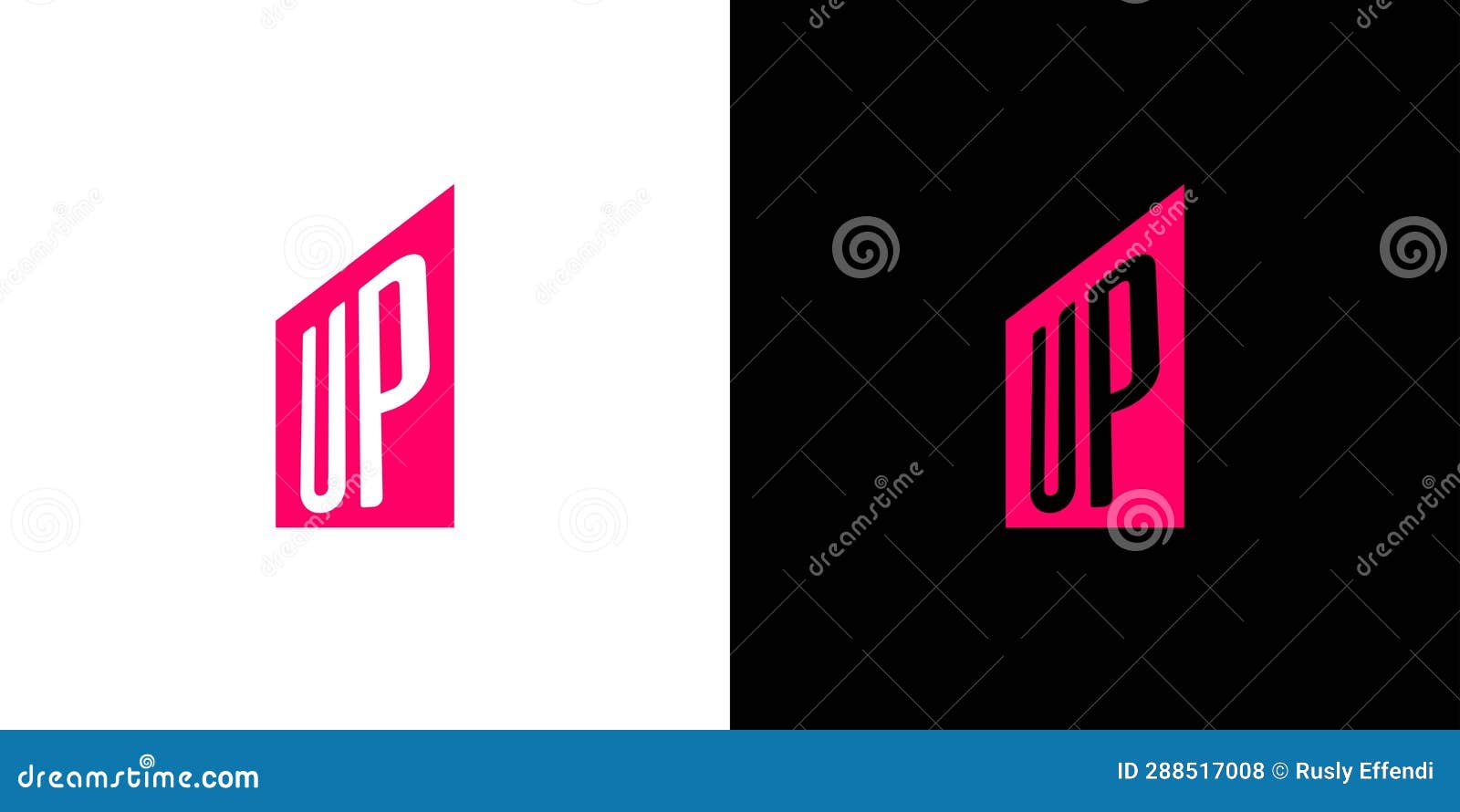 Simple and Modern Up Logo Design Stock Illustration - Illustration of ...