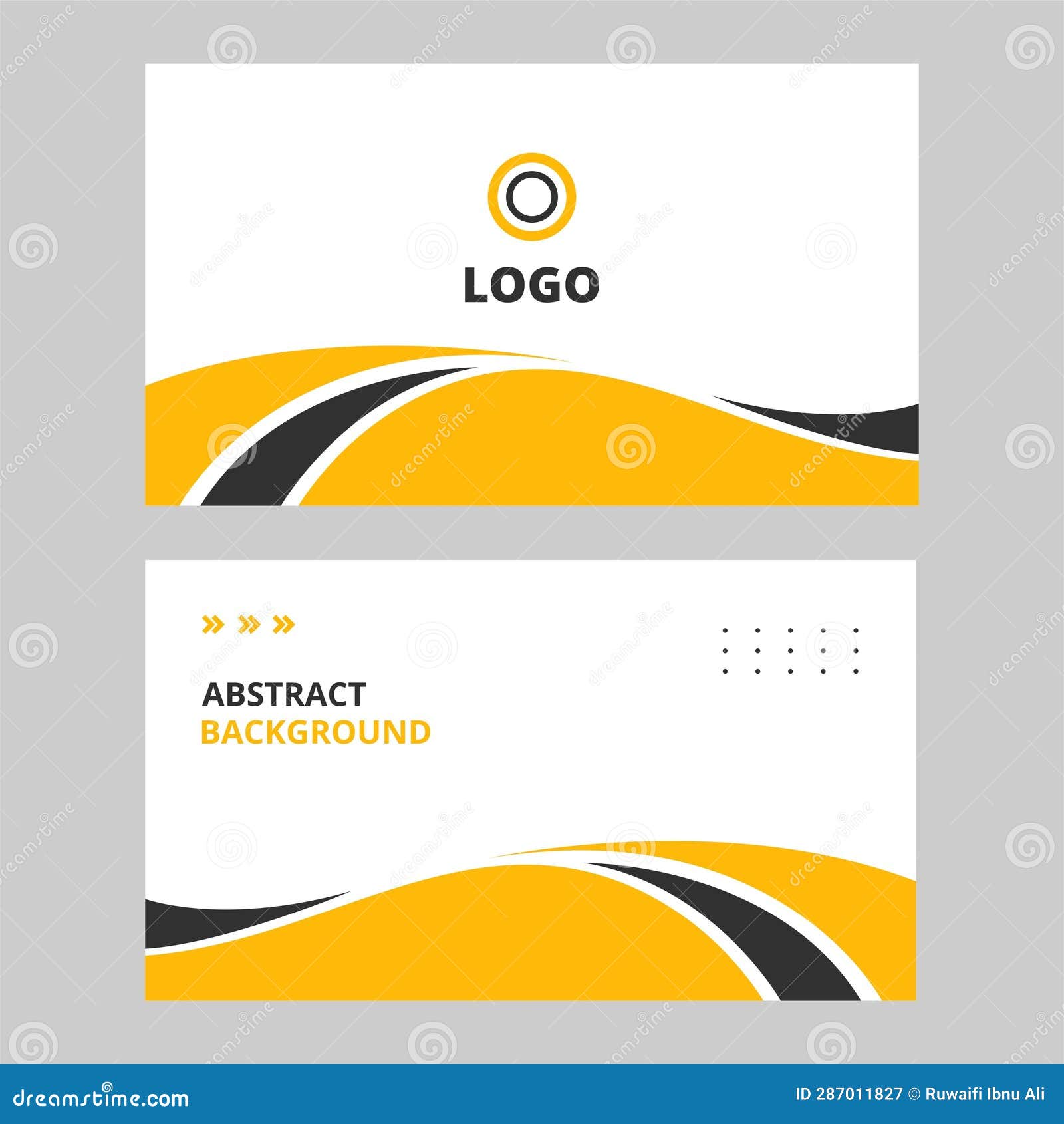 Simple and Modern Vector Business Card Template. Creative Background ...