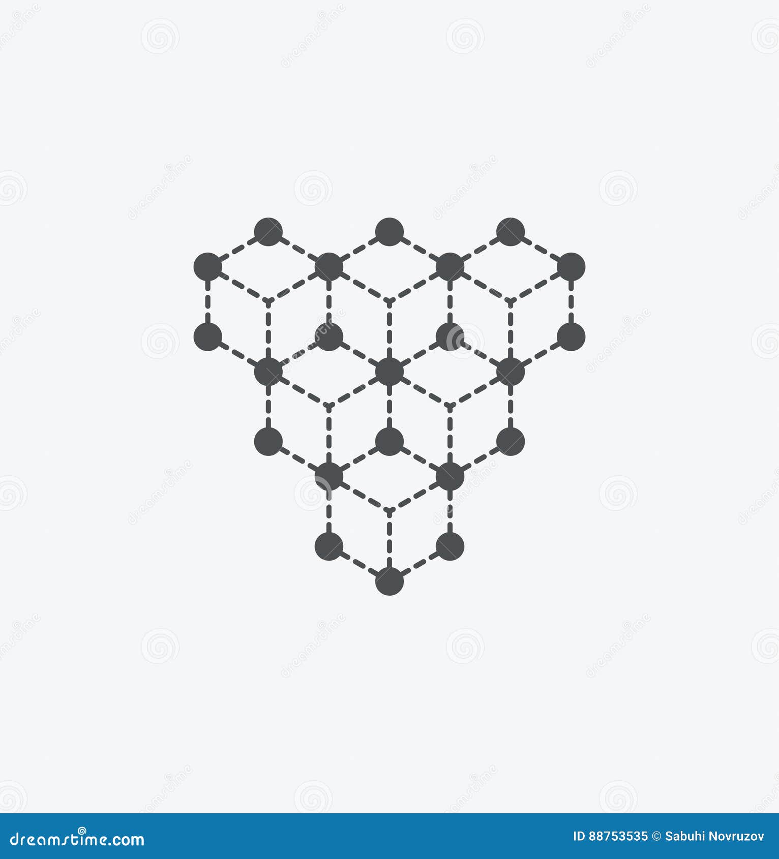 Simple Molecule Icon on White Background. Simple Molecule Icon. Eps8 ...