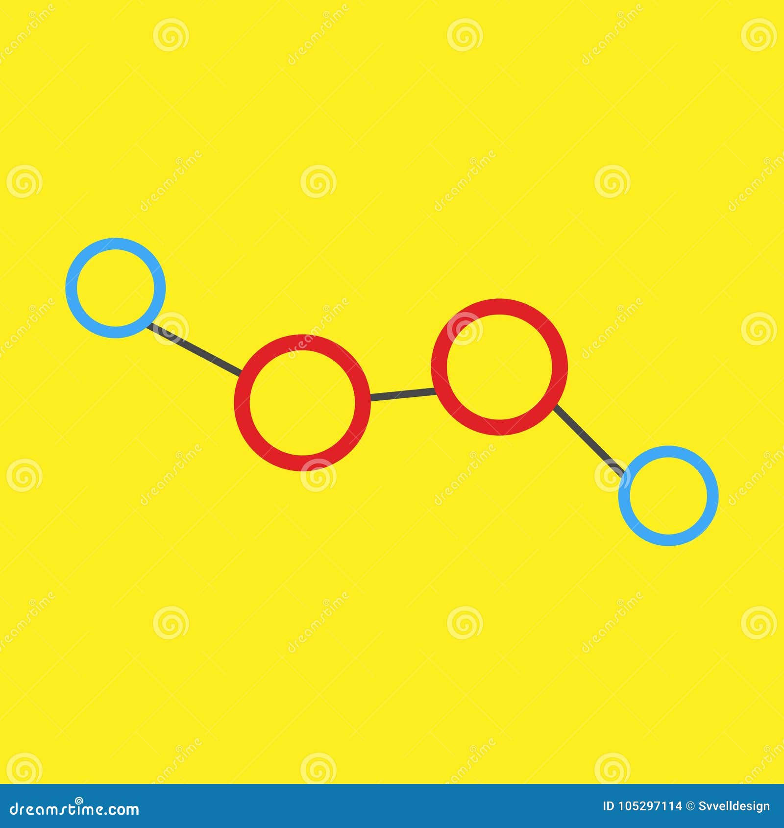 Simple Molecule With CMYK Coloured Atoms Stock Photo | CartoonDealer ...