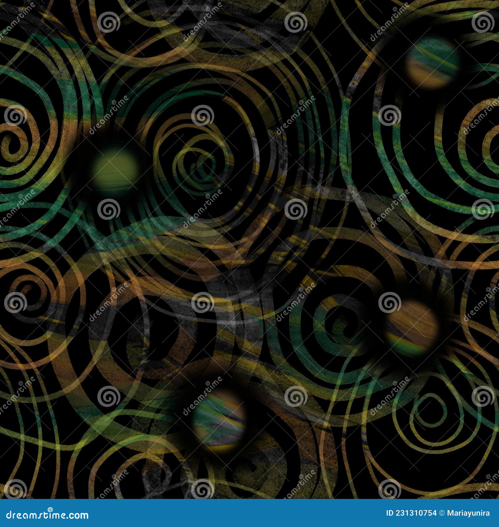 Simple Monochromatic Color Abstract Seamless Pattern Stock Illustration ...