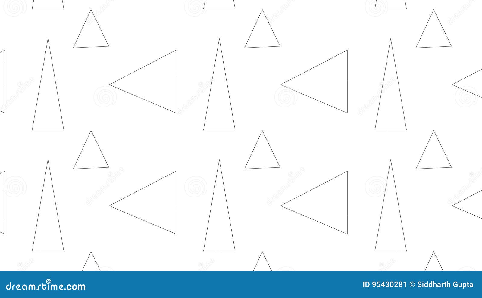 Simple Monochrome Geometric Shape Pattern Stock Vector - Illustration ...