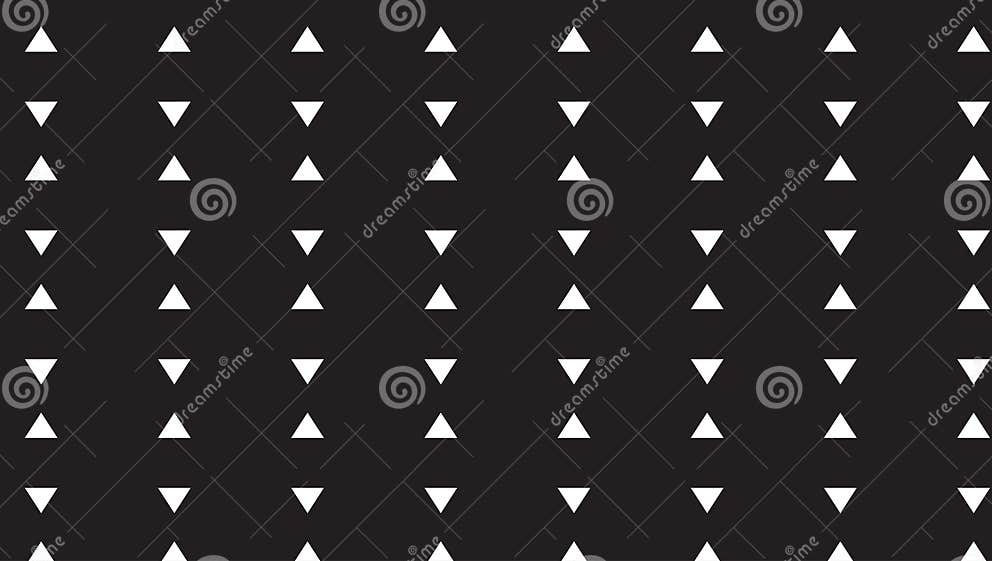 Simple Monochrome Small Triangle Pattern Stock Vector - Illustration of ...