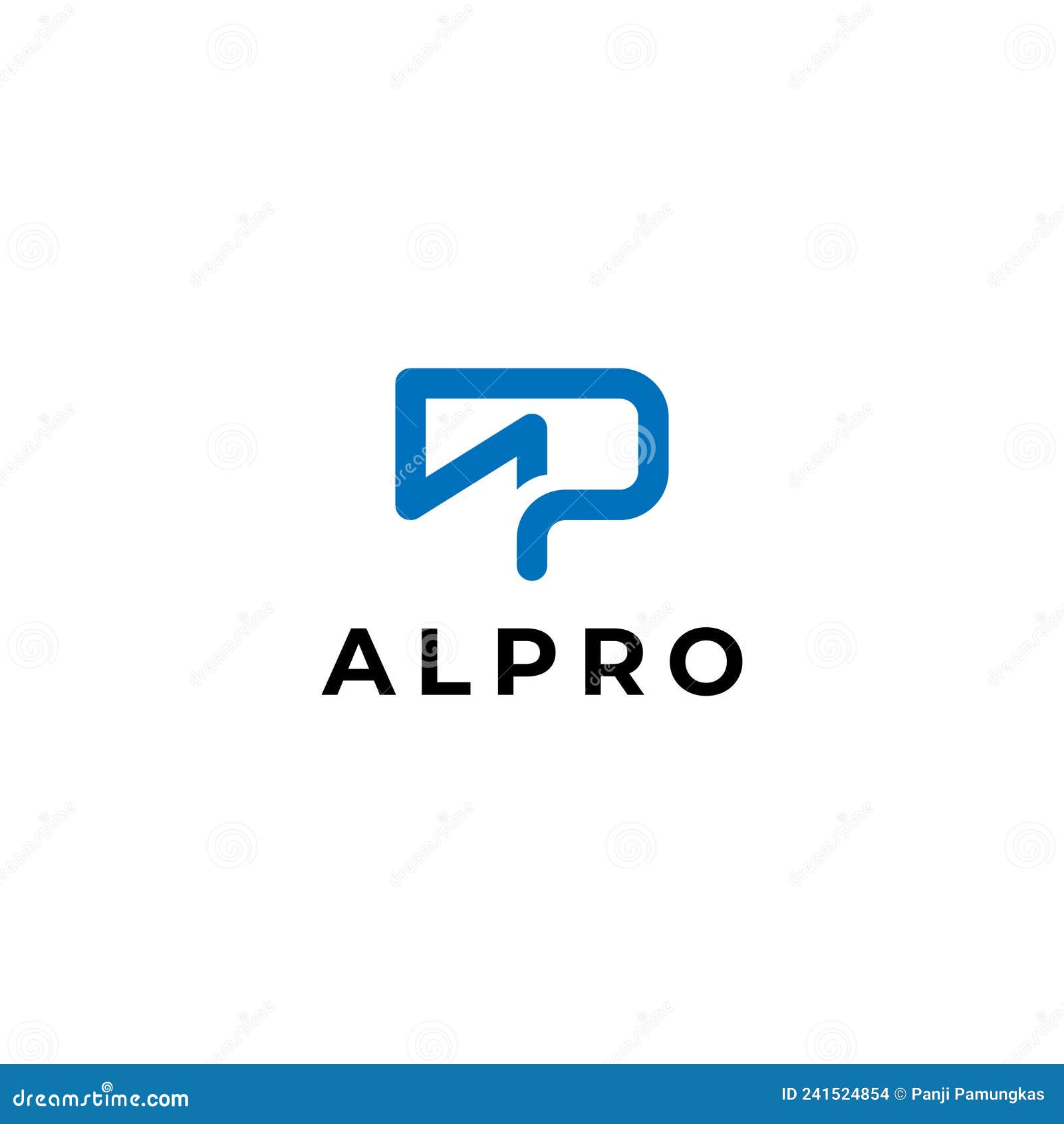 Simple Monogram Abstract Letter Shape AP Logo Design Template Stock ...