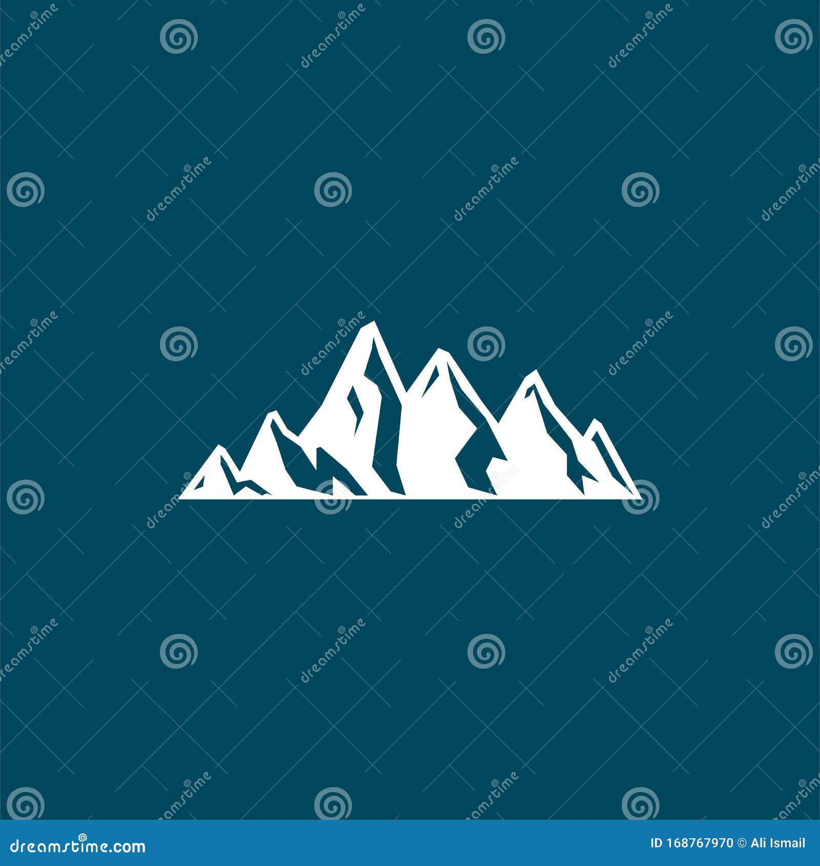 Simple mountain logo stock vector. Illustration of mountain - 168767970