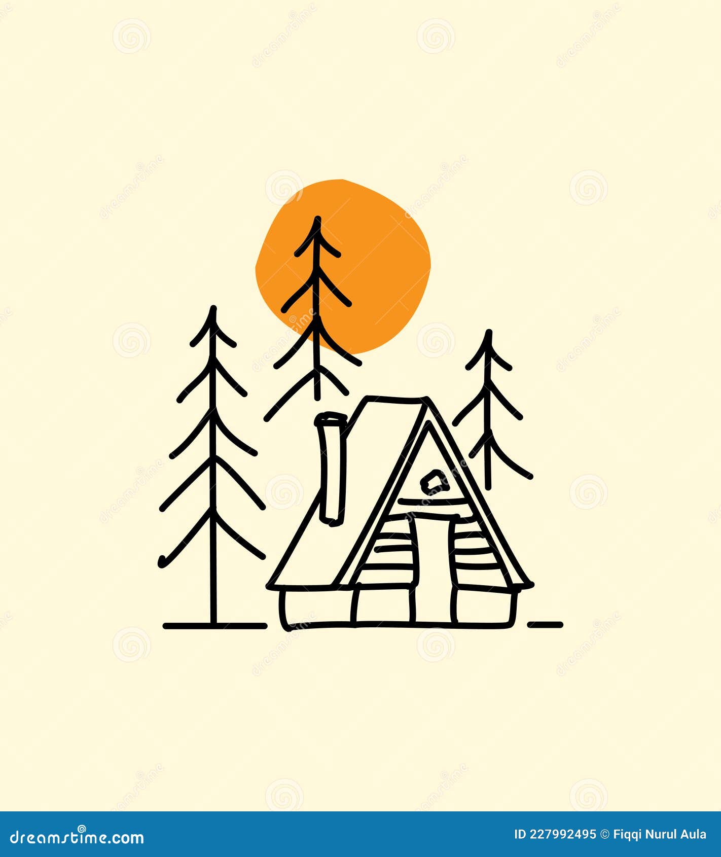 Monoline Design Of Vector Robots Details In Flat Cartoon Style ...