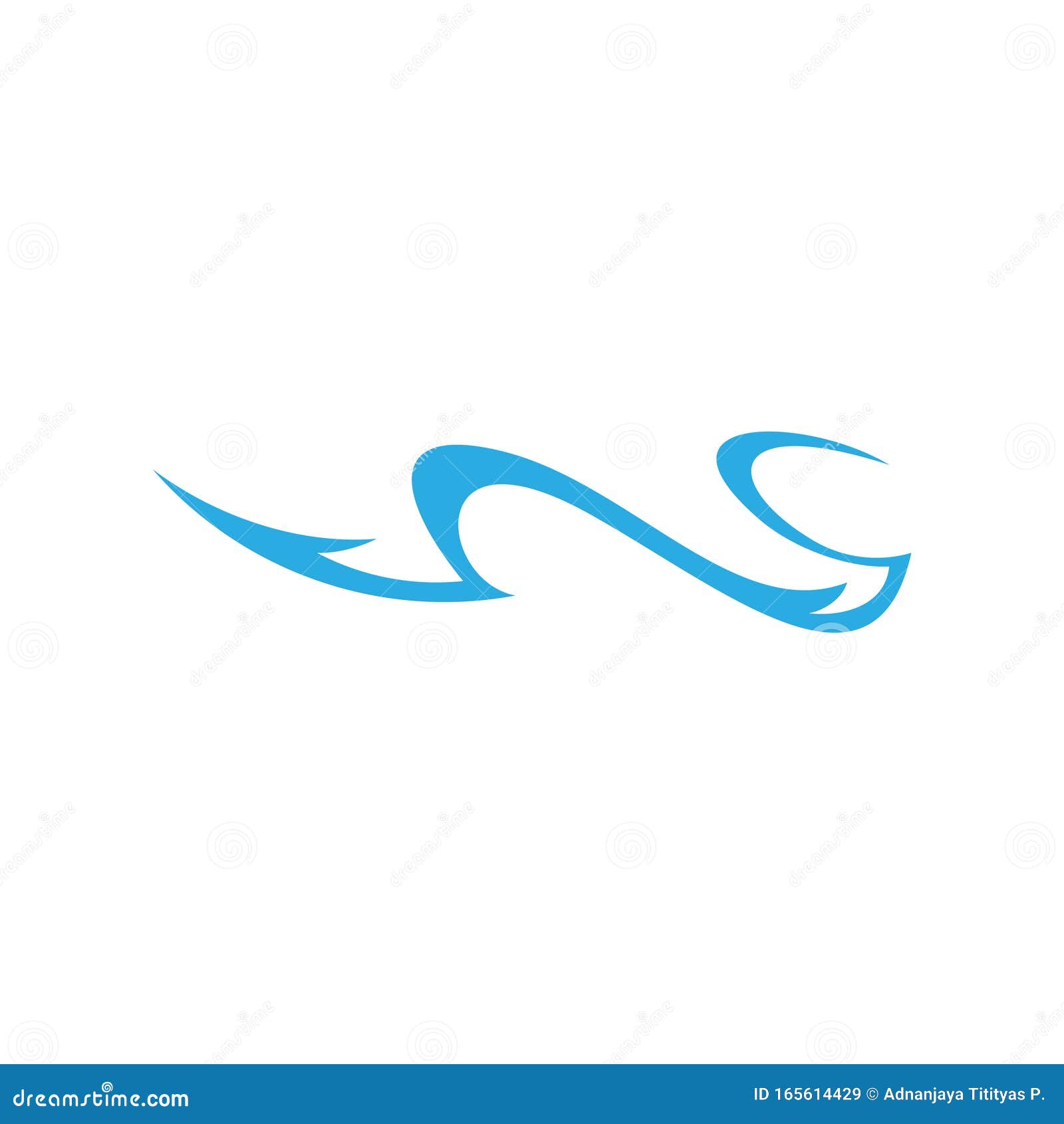 Simple Motion Waves Logo Vector Stock Vector - Illustration of curve ...