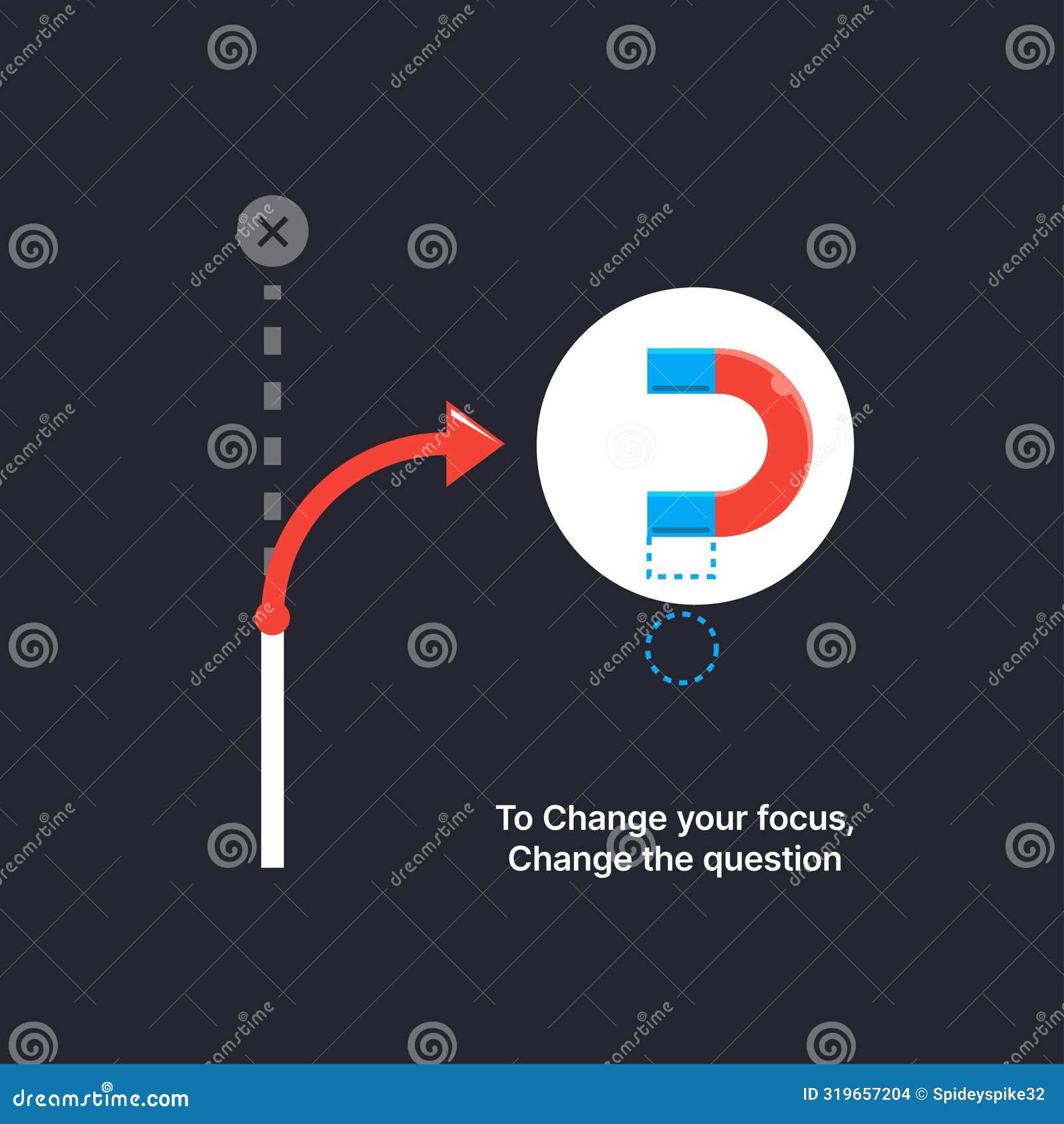 Focus On One Big Red Question Mark And Some White Question Mark Put On ...